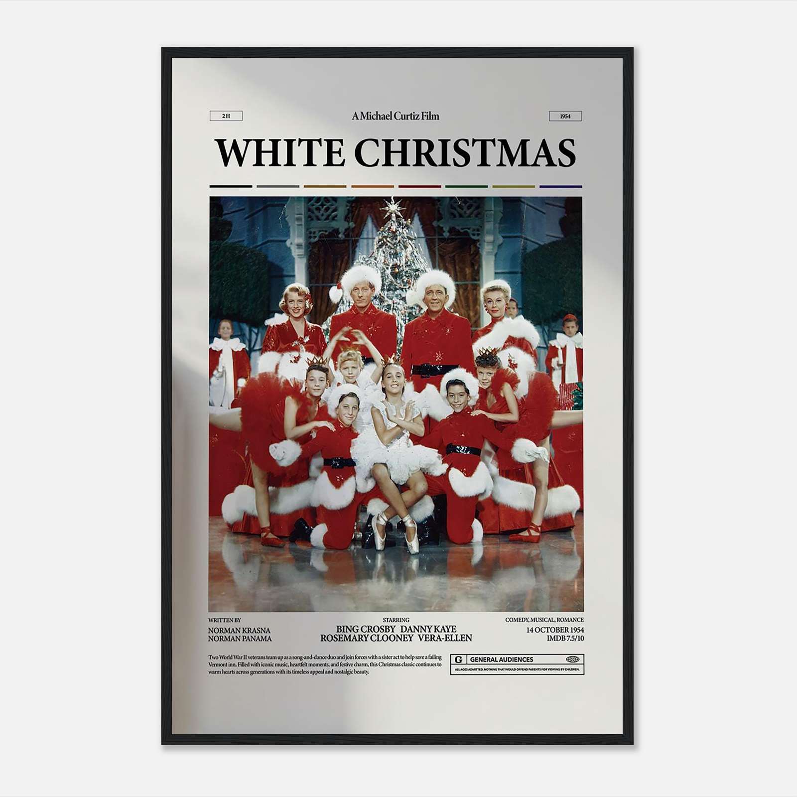 White Christmas Movie Poster, White Christmas Film Poster, Vintage ...