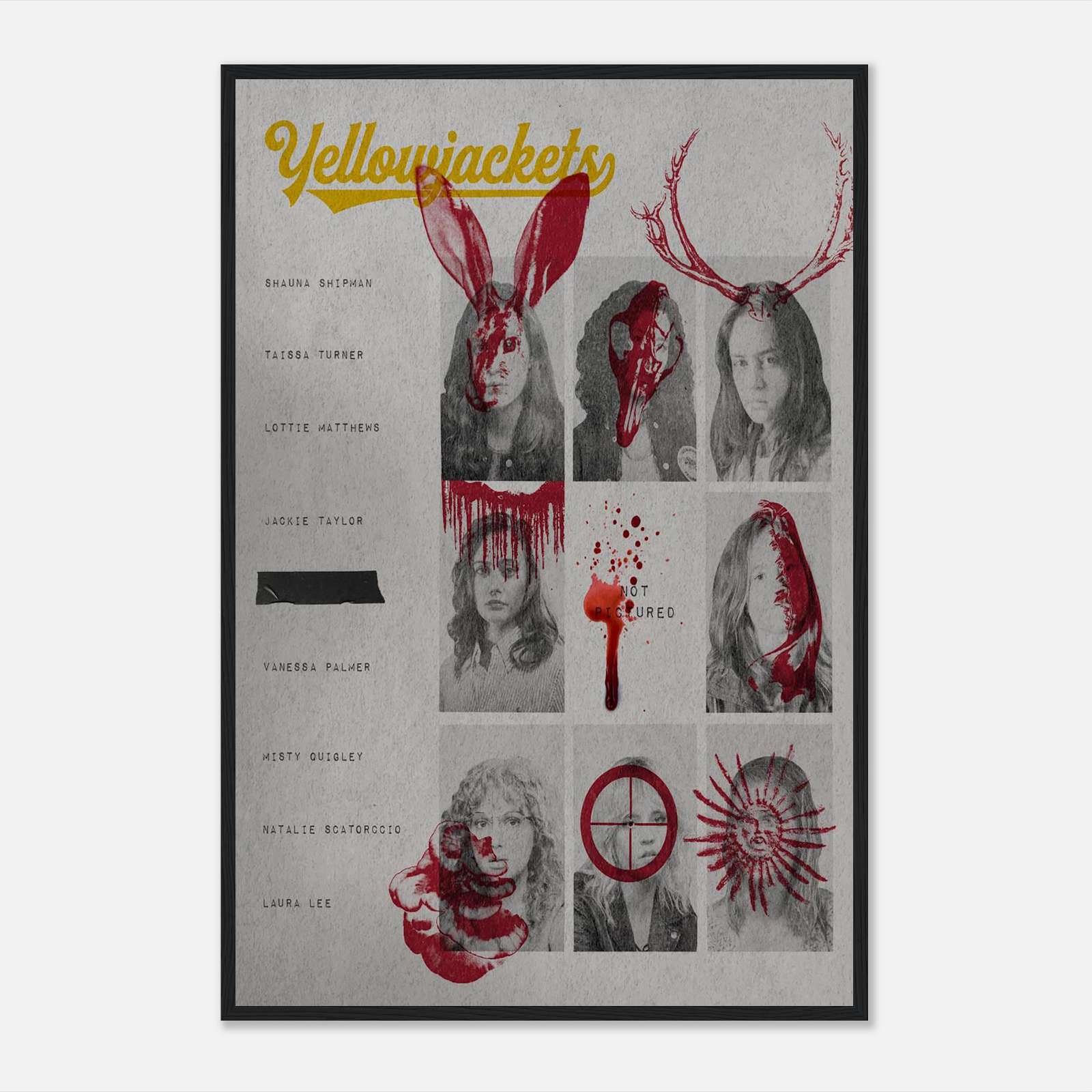 Yellowjackets Movie Poster Minimalist Tv Series Poster, Full-Size ...