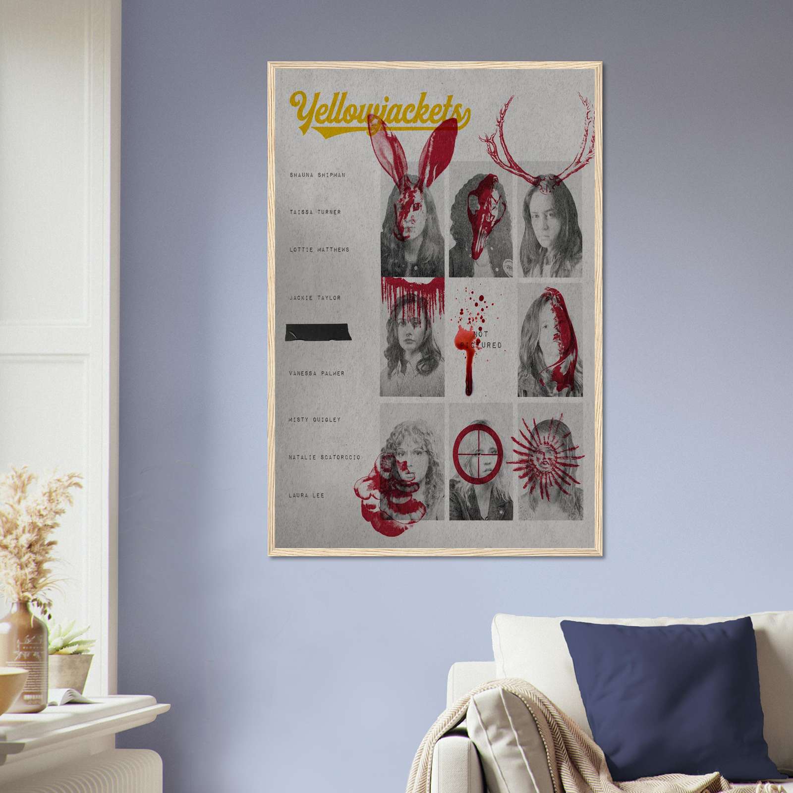 Yellowjackets Movie Poster Minimalist Tv Series Poster, Full-Size ...