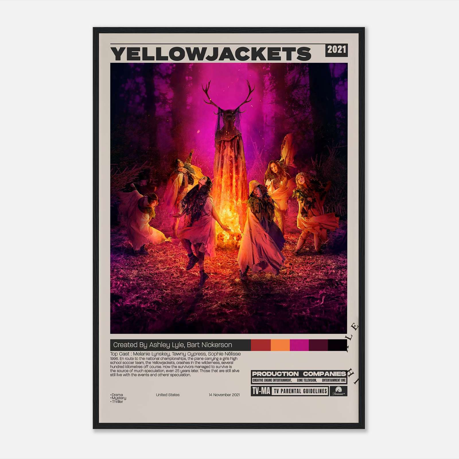Yellowjackets Tv Series Poster, Yellowjackets Tv Show Poster, Classic ...