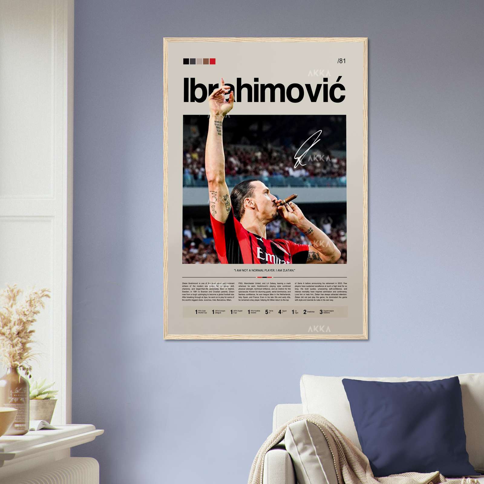 Zlatan Ibrahimovic Poster, Football Player Poster, Football Poster ...