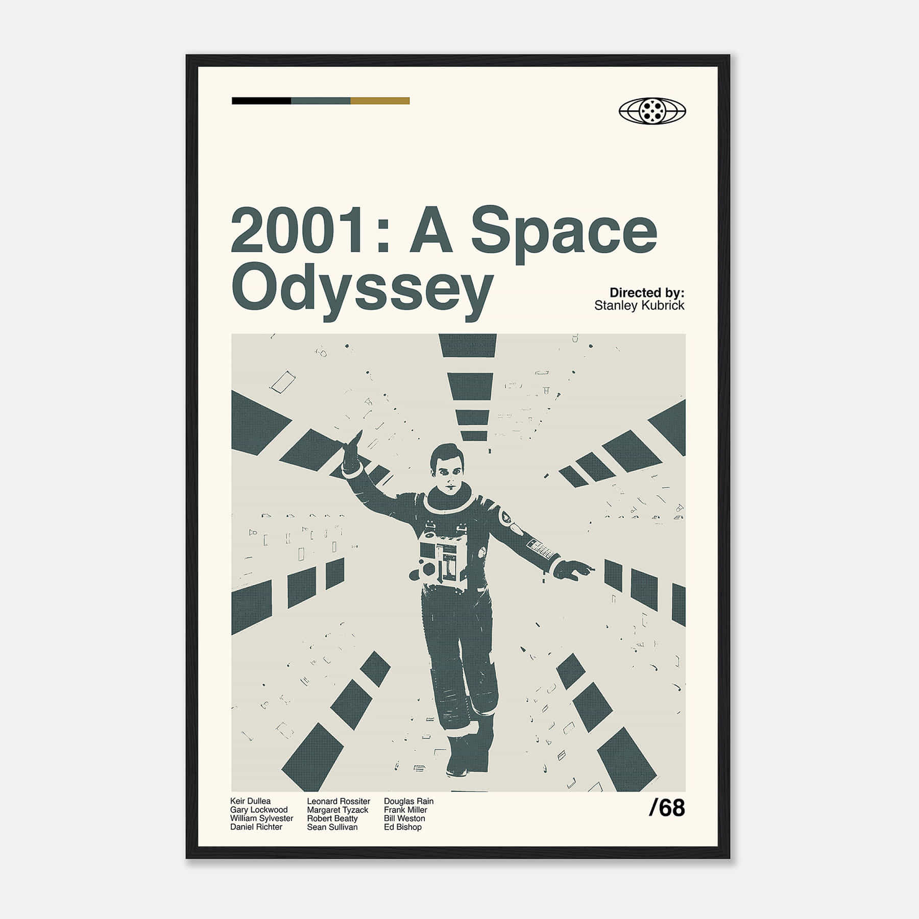 2001 A Space Odyssey Poster, 2001 A Space Odyssey Print, Minimalist ...