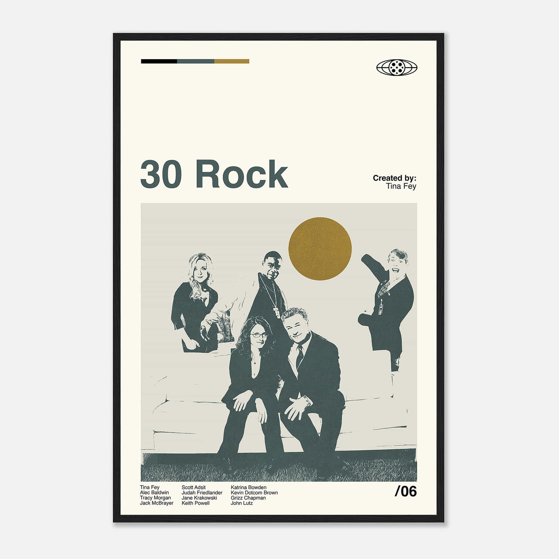 30 Rock Poster, 30 Rock Print, Movie Poster - Citiesbox