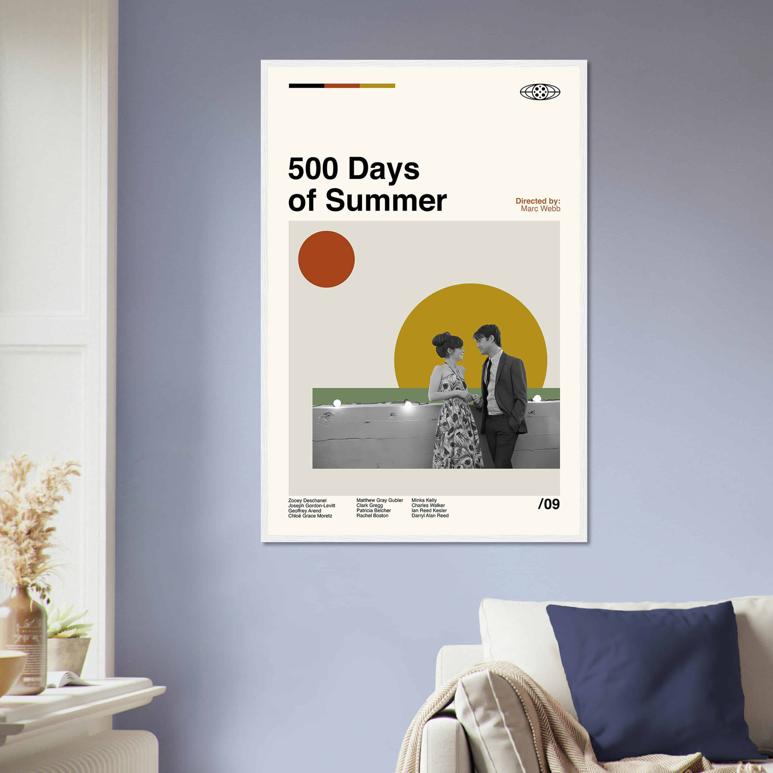 500 Days Of Summer Movie Poster, 500 Days Of Summer Poster, Retro Movie ...