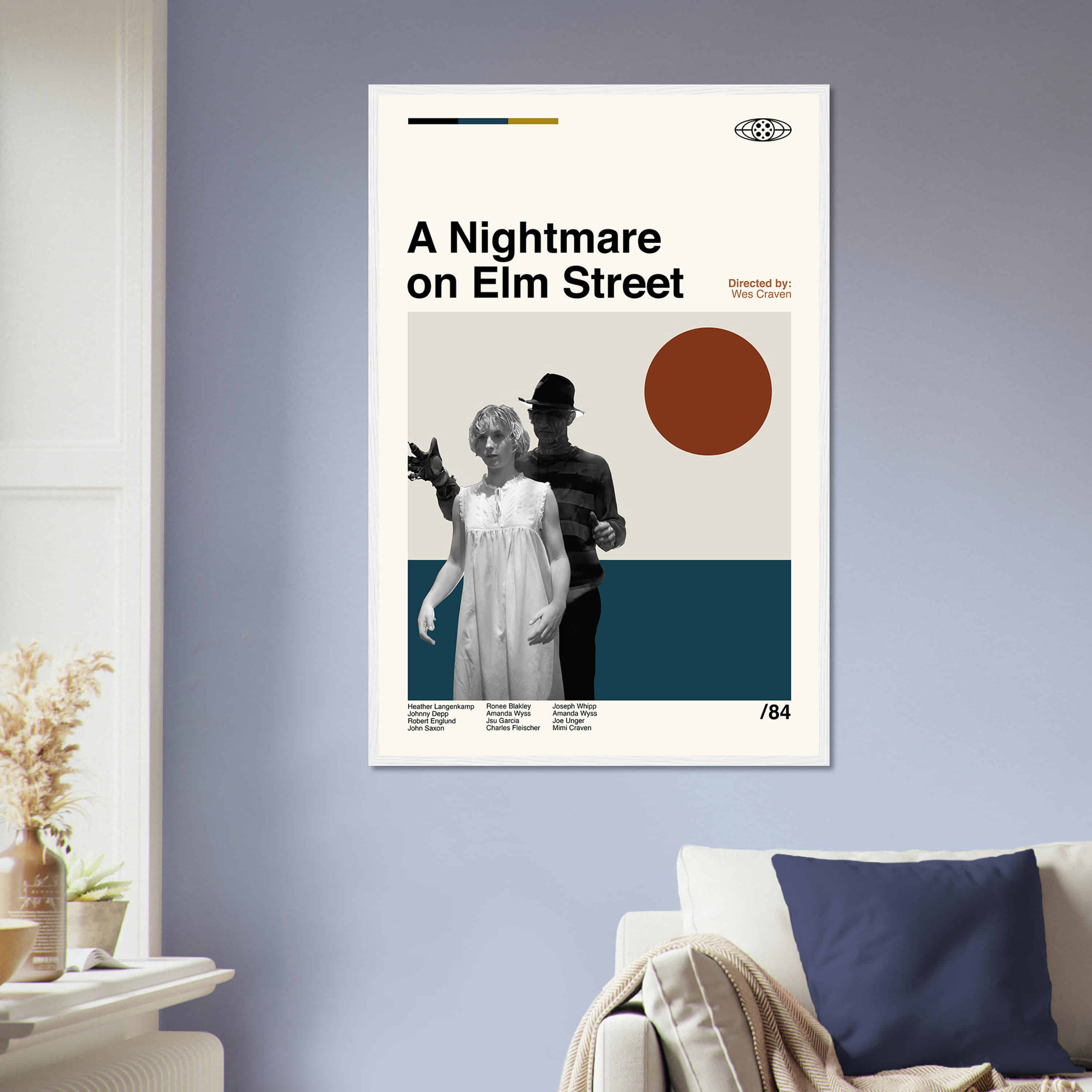 A Nightmare On Elm Street Movie Poster, Vintage Poster, Minimalist Art ...