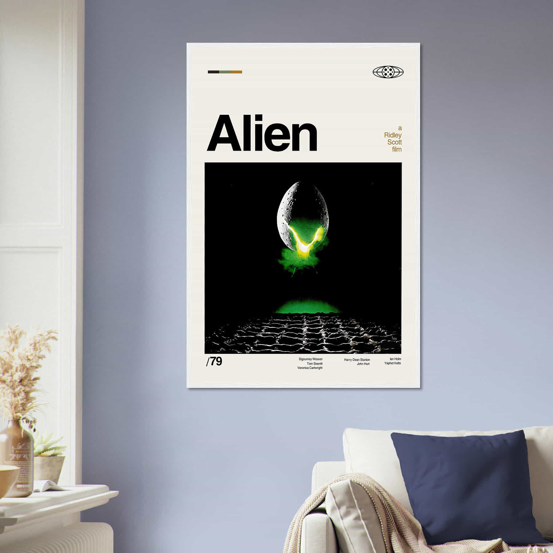 Alien Movie Poster, Alien Print, Retro Movie Poster DS2 - Citiesbox