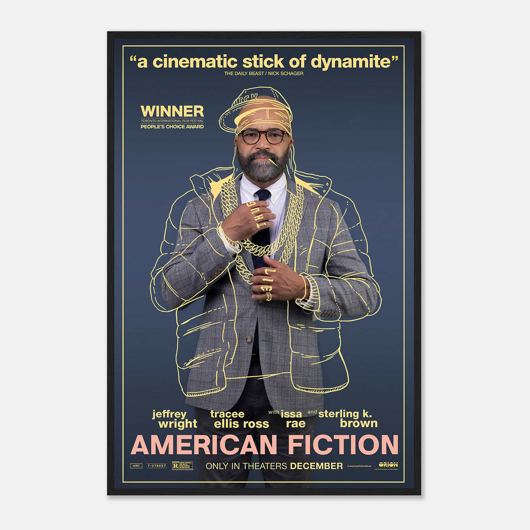 American Fiction Movie Poster, American Fiction Classic Movie Poster ...