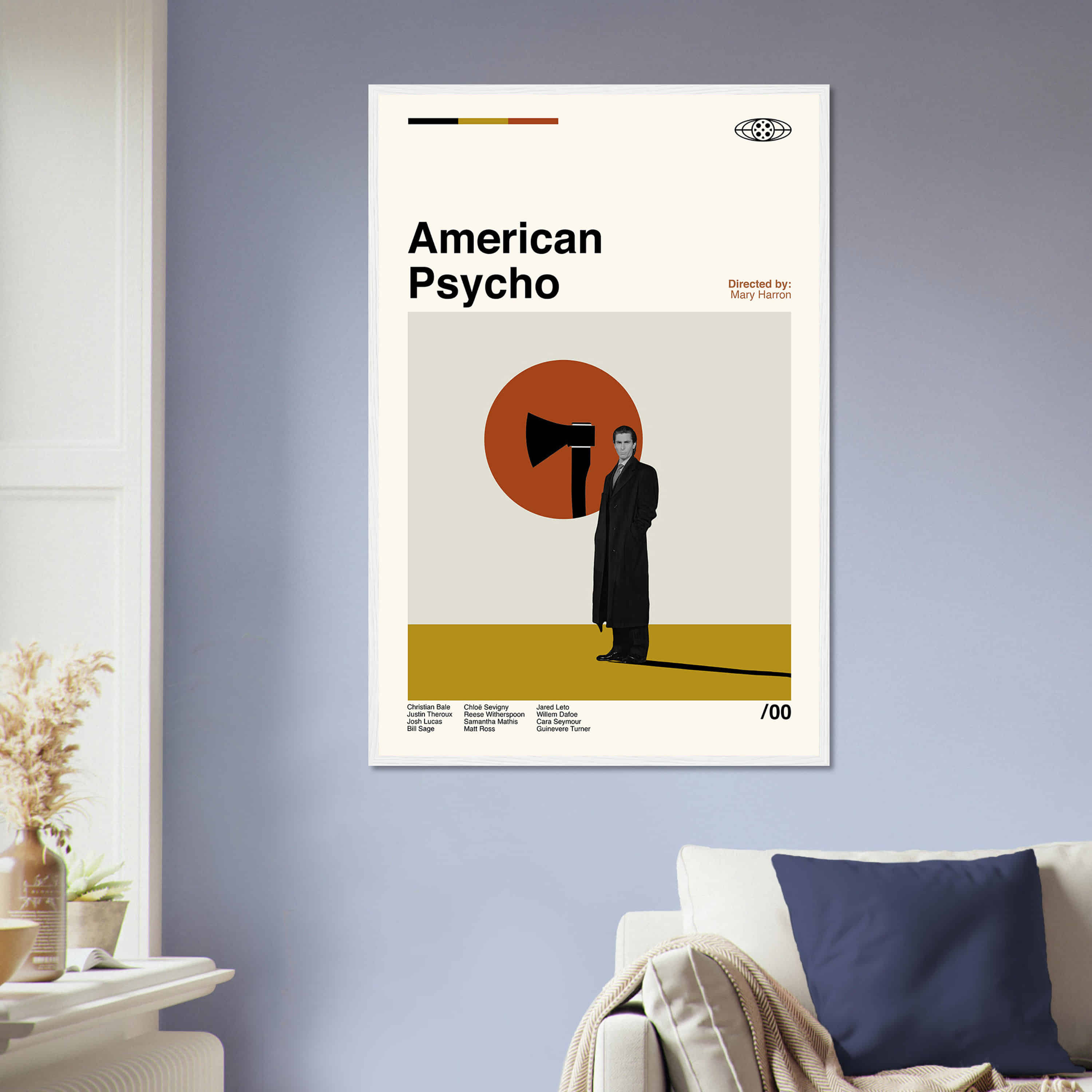 American Psycho Movie Poster, American Psycho Poster, Retro Movie ...