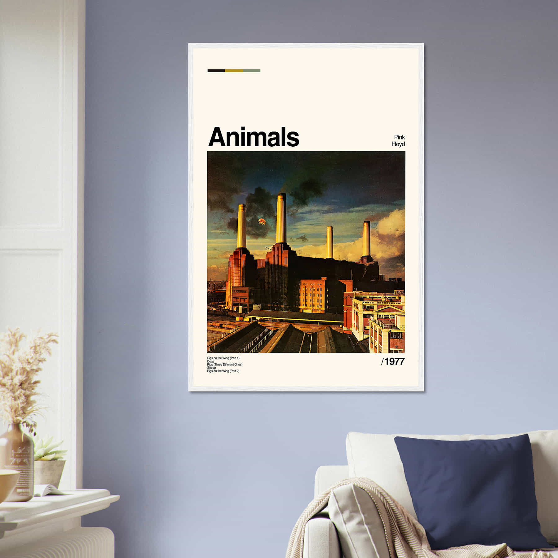Animals Pink Floyd Album Cover Poster Print, Pink Floyd Poster, Animals ...