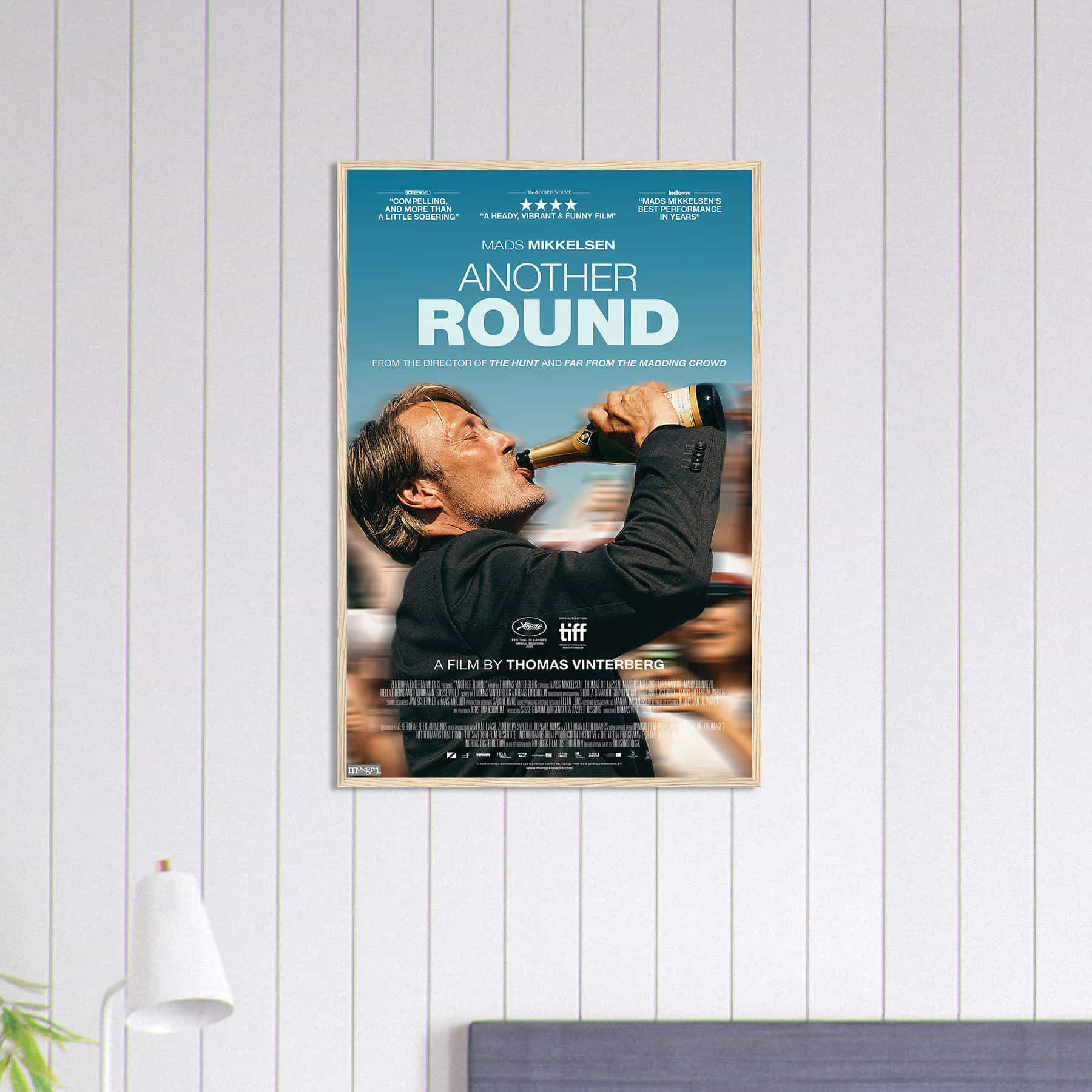Another Round (2020) Movie Poster, Another Round Classic Vintage Poster ...