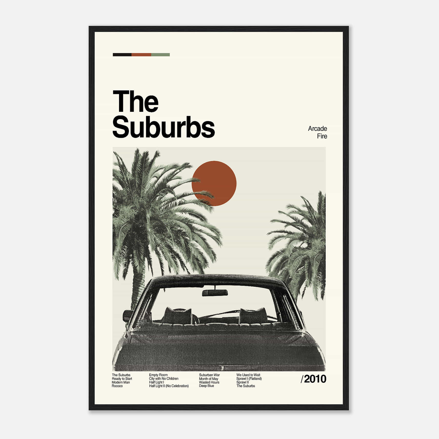 Arcade Fire, The Suburbs Movie, Retro Movie Poster - Citiesbox