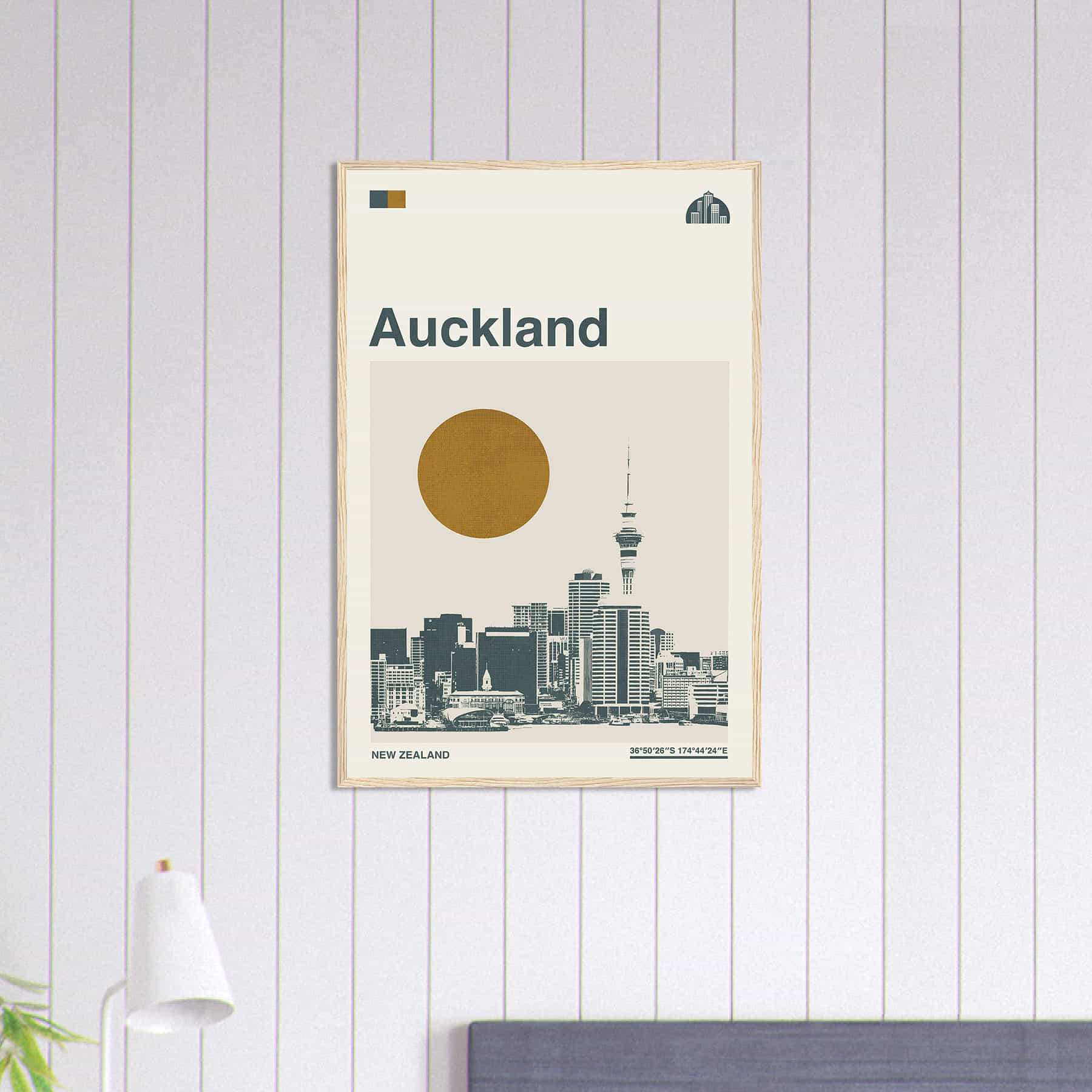 Auckland Travel Poster, Auckland Art, New Zealand Poster - Citiesbox