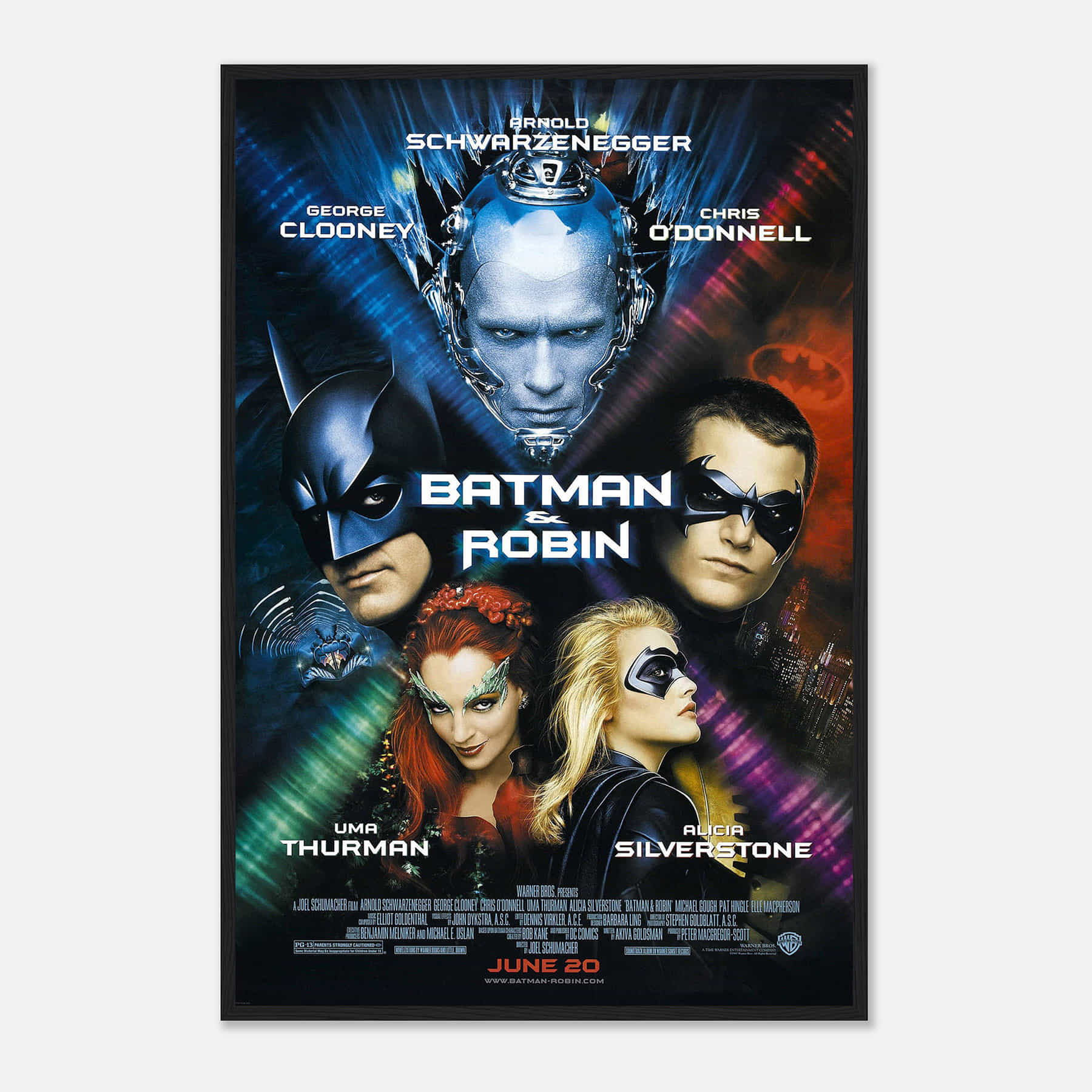 Batman & Robin (1997) Movie Poster, Batman and Robin Classic Vintage ...