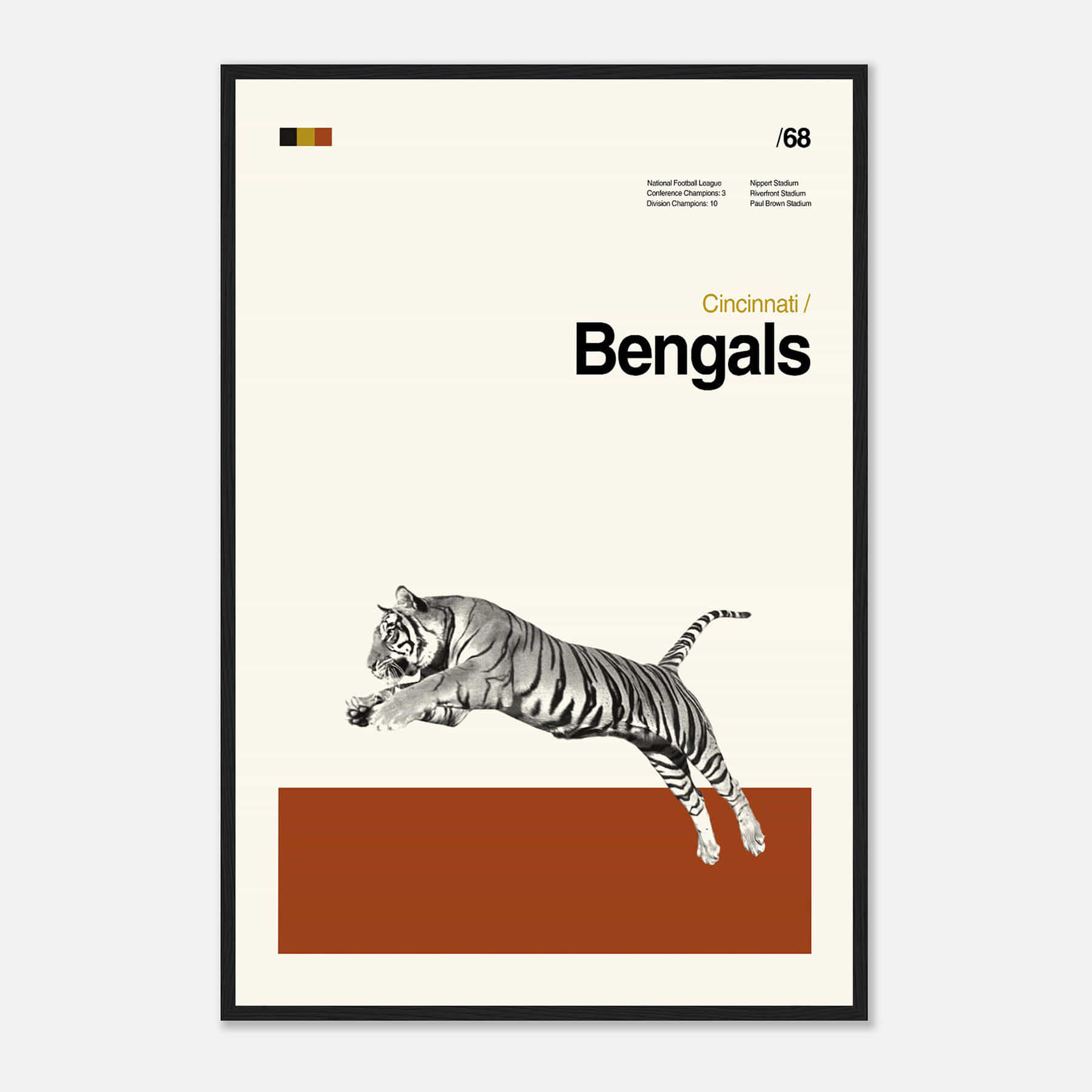 Bengals Movie Poster, Cincinnati, Bengals Poster - Citiesbox