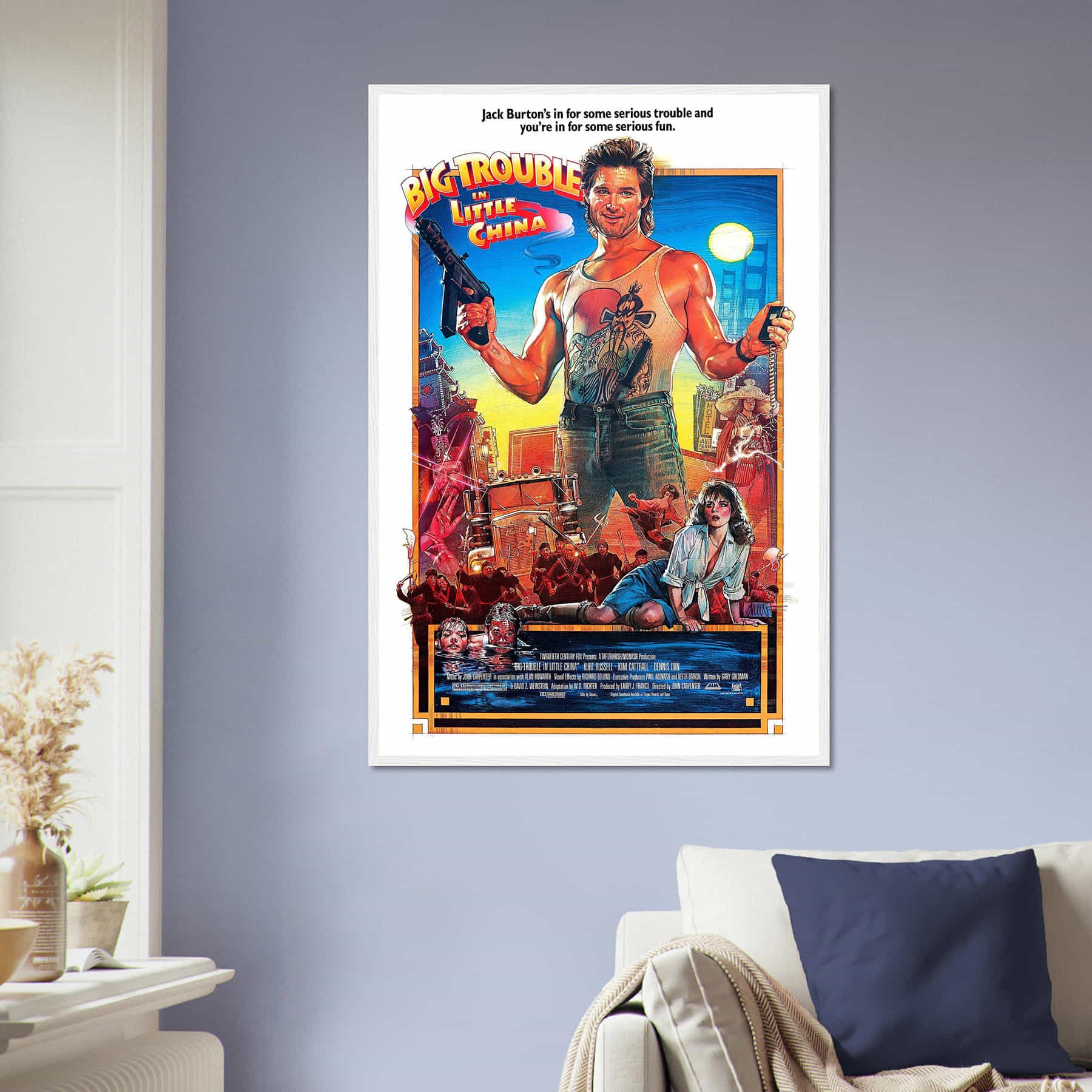 Big Trouble In Little China Movie Poster, Vintage Movie Big Trouble In ...