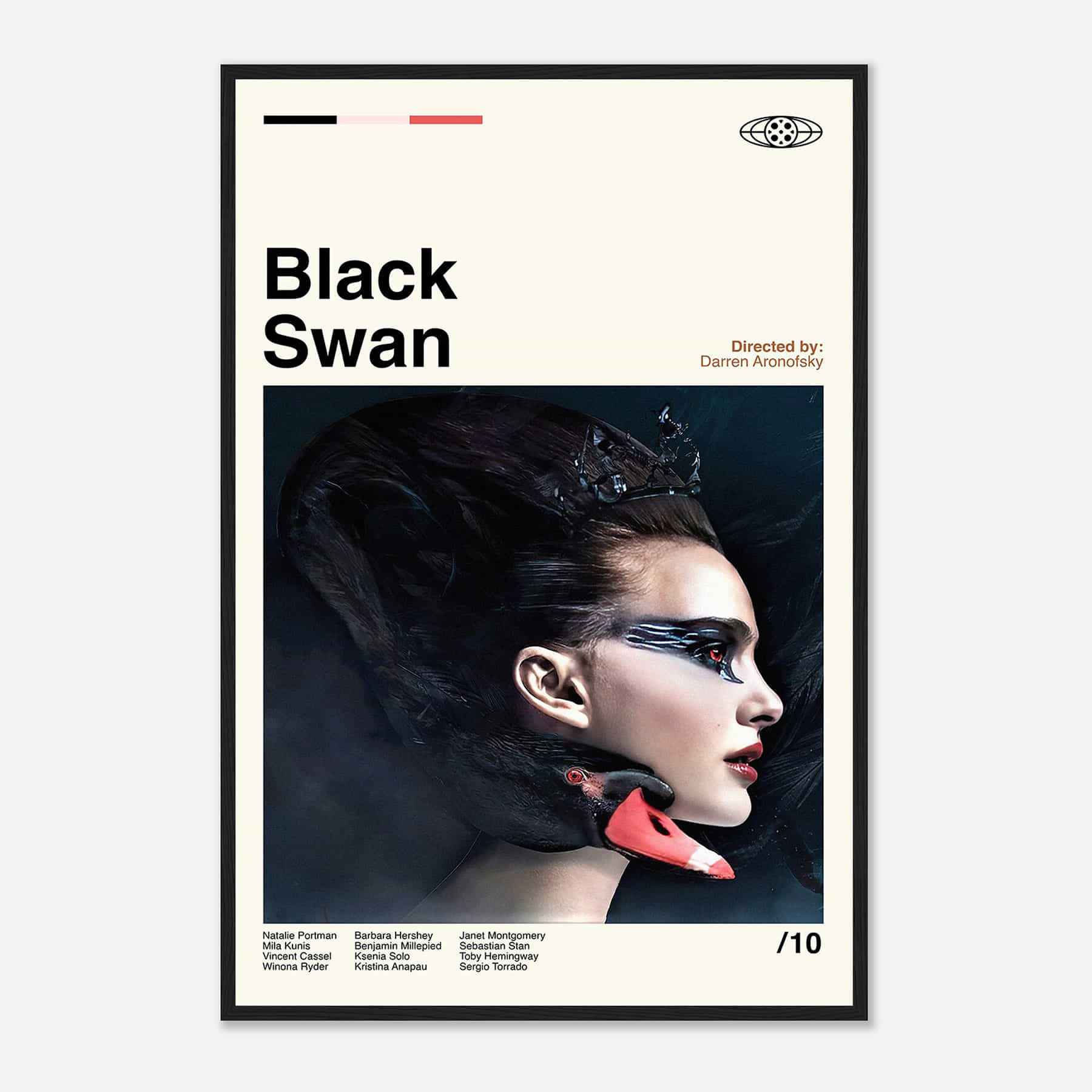 Black Swan Poster, Black Swan Print, Minimalist Art - Citiesbox