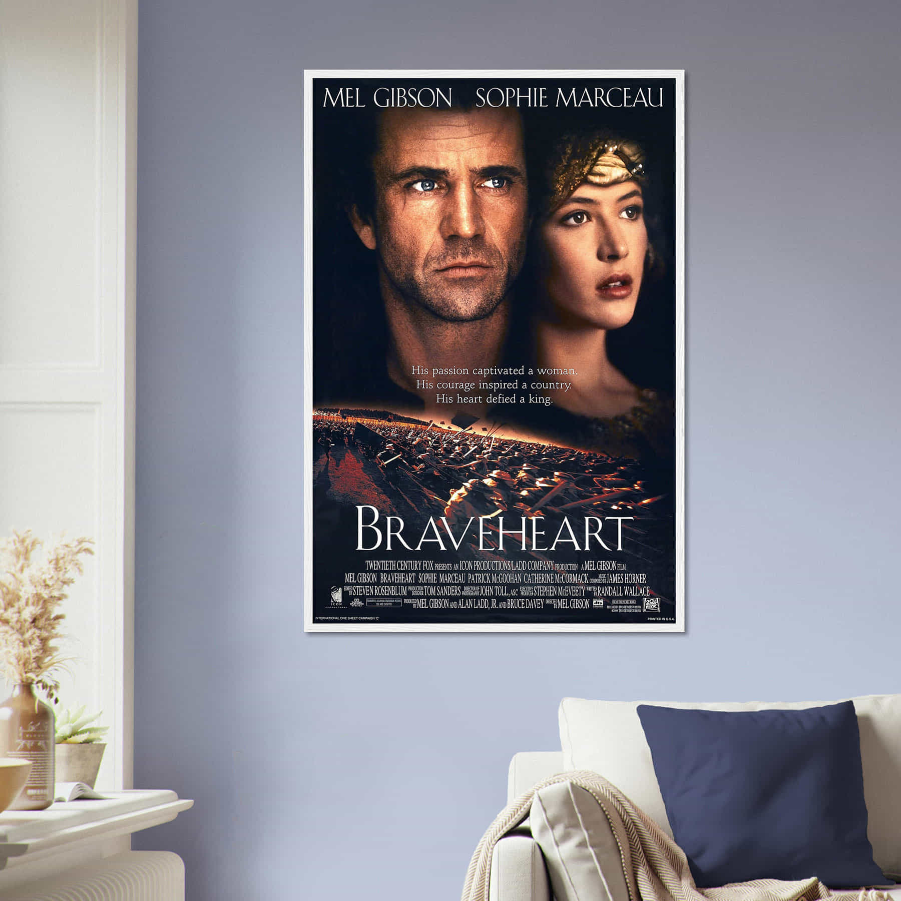 Braveheart Movie Poster, Classic Vintage Movie Poster, Braveheart (1995 ...