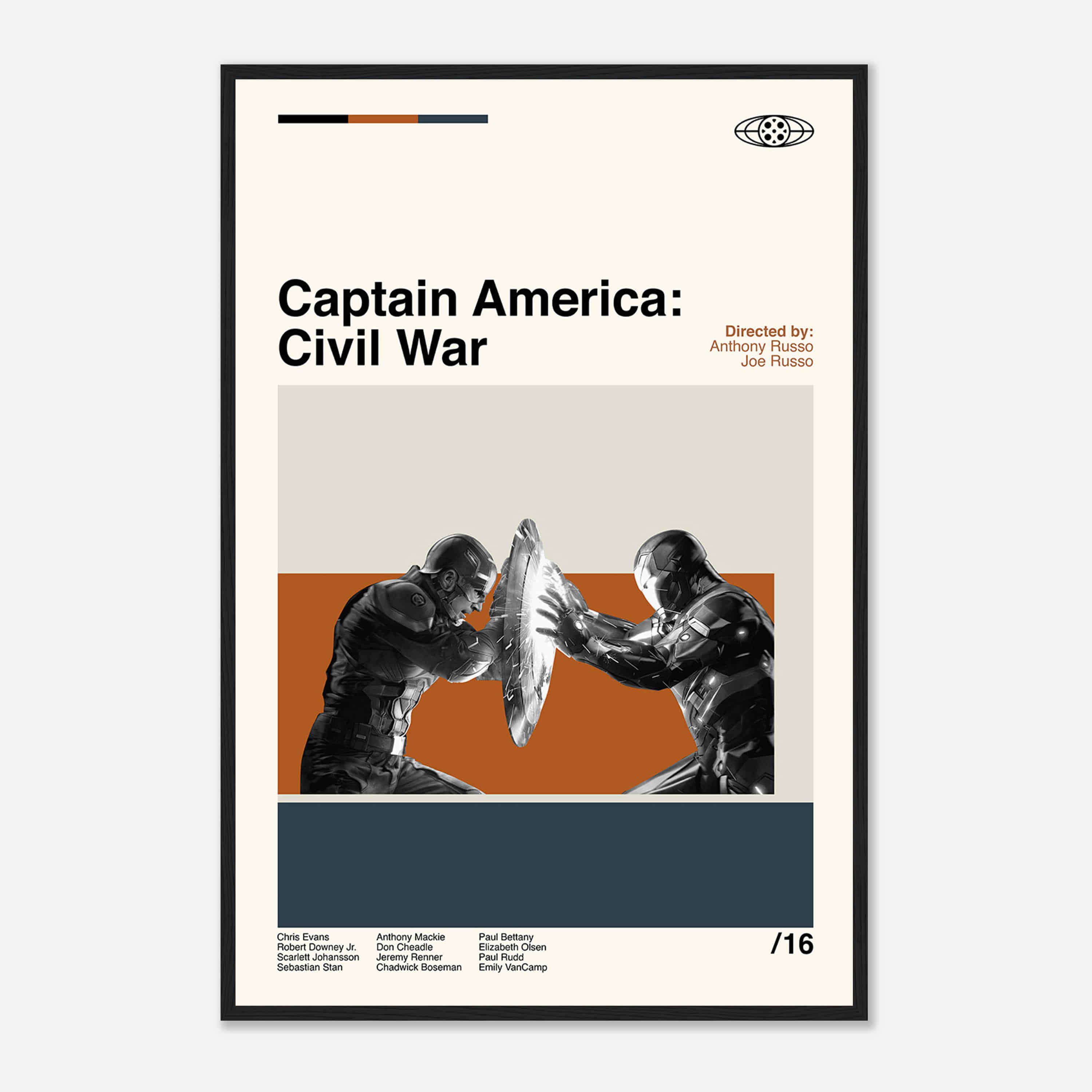 Captain America Civil War Poster, Captain America Movie, Retro Movie ...
