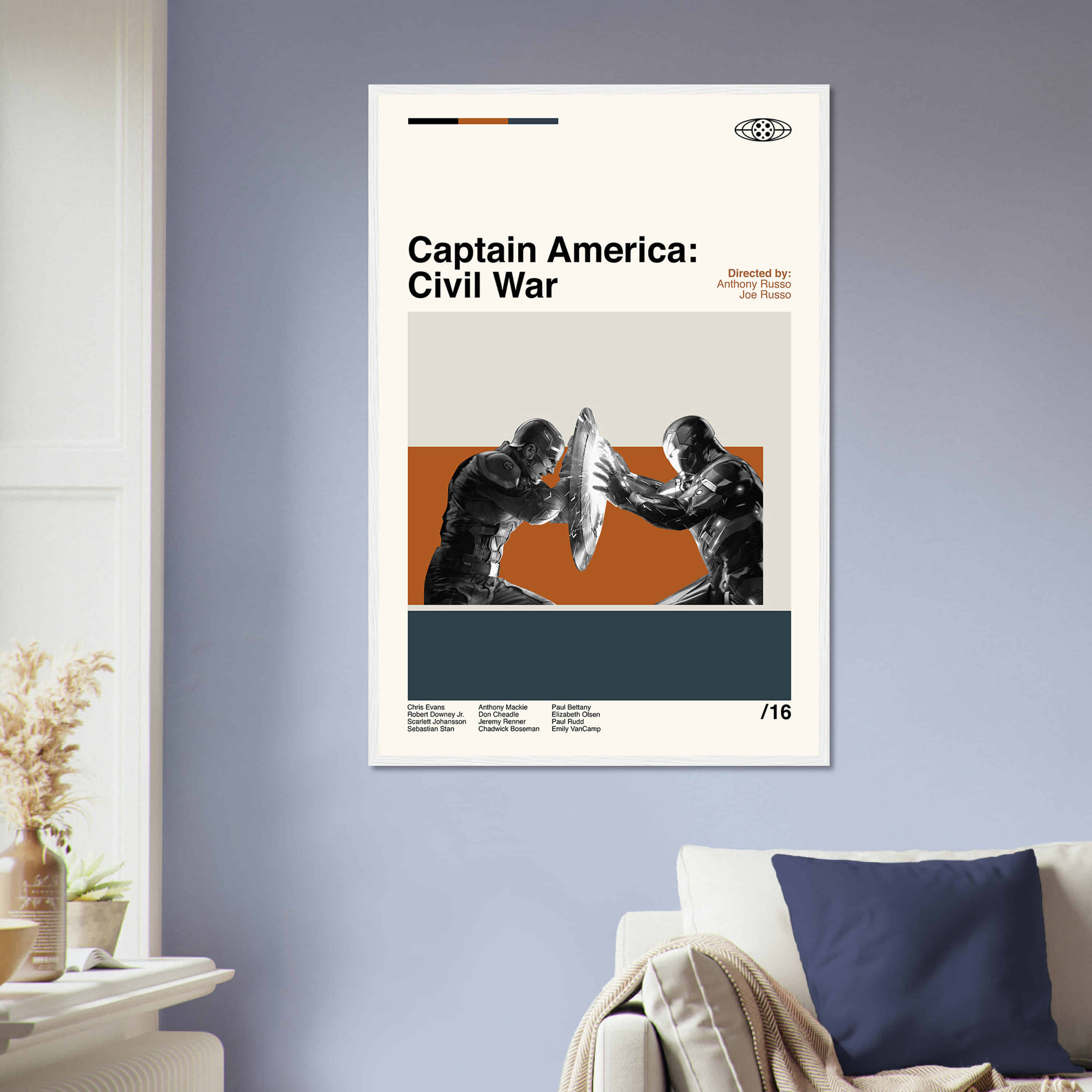 Captain America Civil War Poster, Captain America Movie, Retro Movie ...