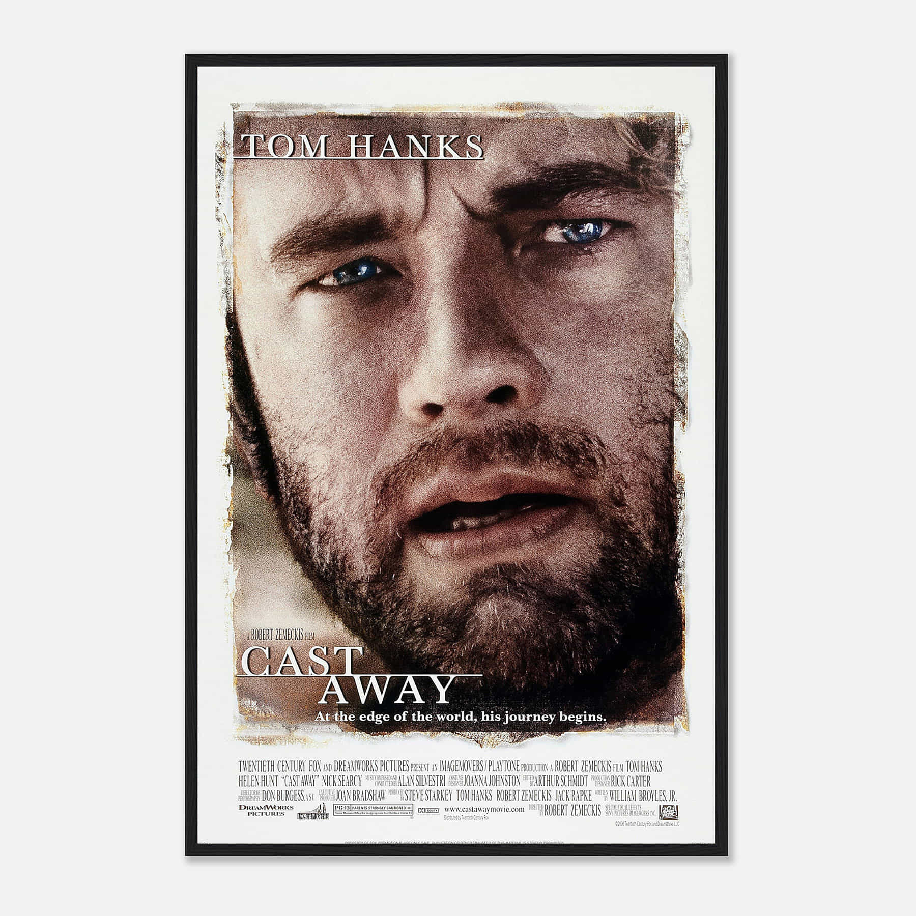 Cast Away (2000) Movie Poster, Classic Vintage Movie Poster, Tom Hanks ...