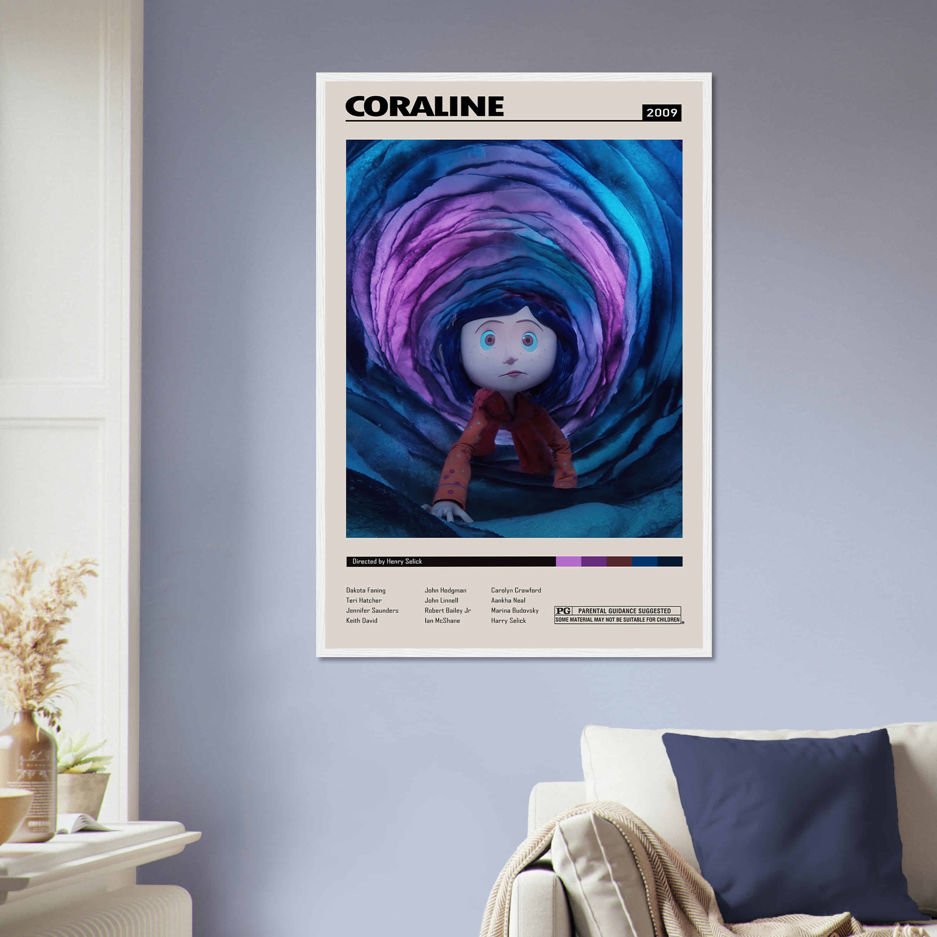 Coraline Cartoon Movie Poster, Coraline Movie, Keith David Film - Citiesbox