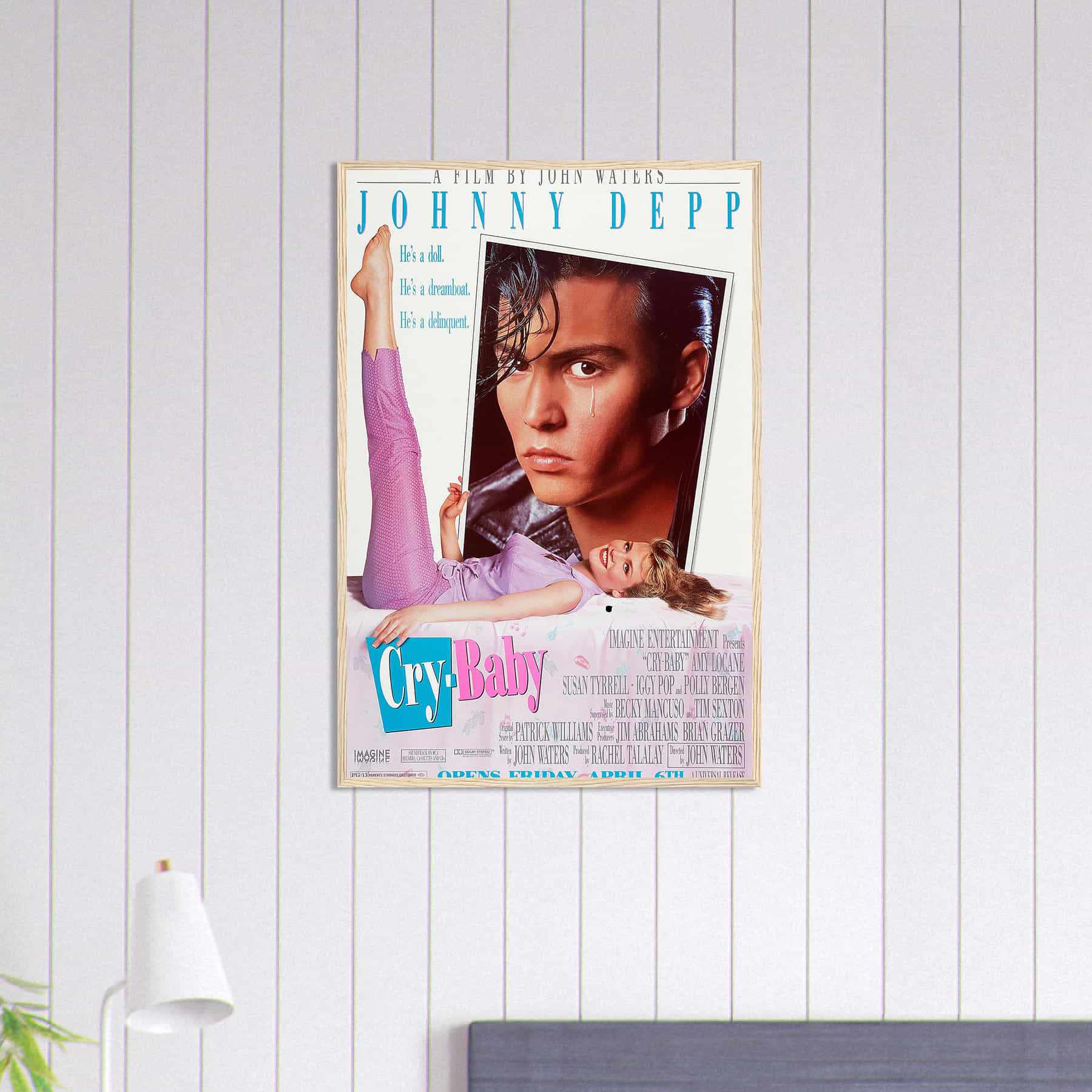 Cry Baby 1990 Movie Poster Cry Baby Vintage Movie Poster Johnny