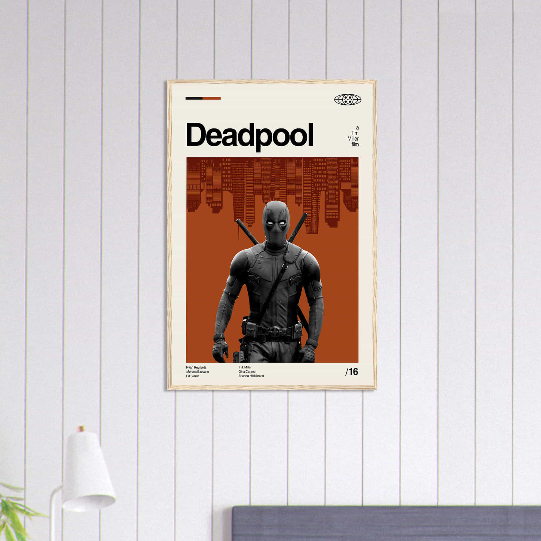 Deadpool Movie Poster, Tim Miler, Retro Movie Poster - Citiesbox
