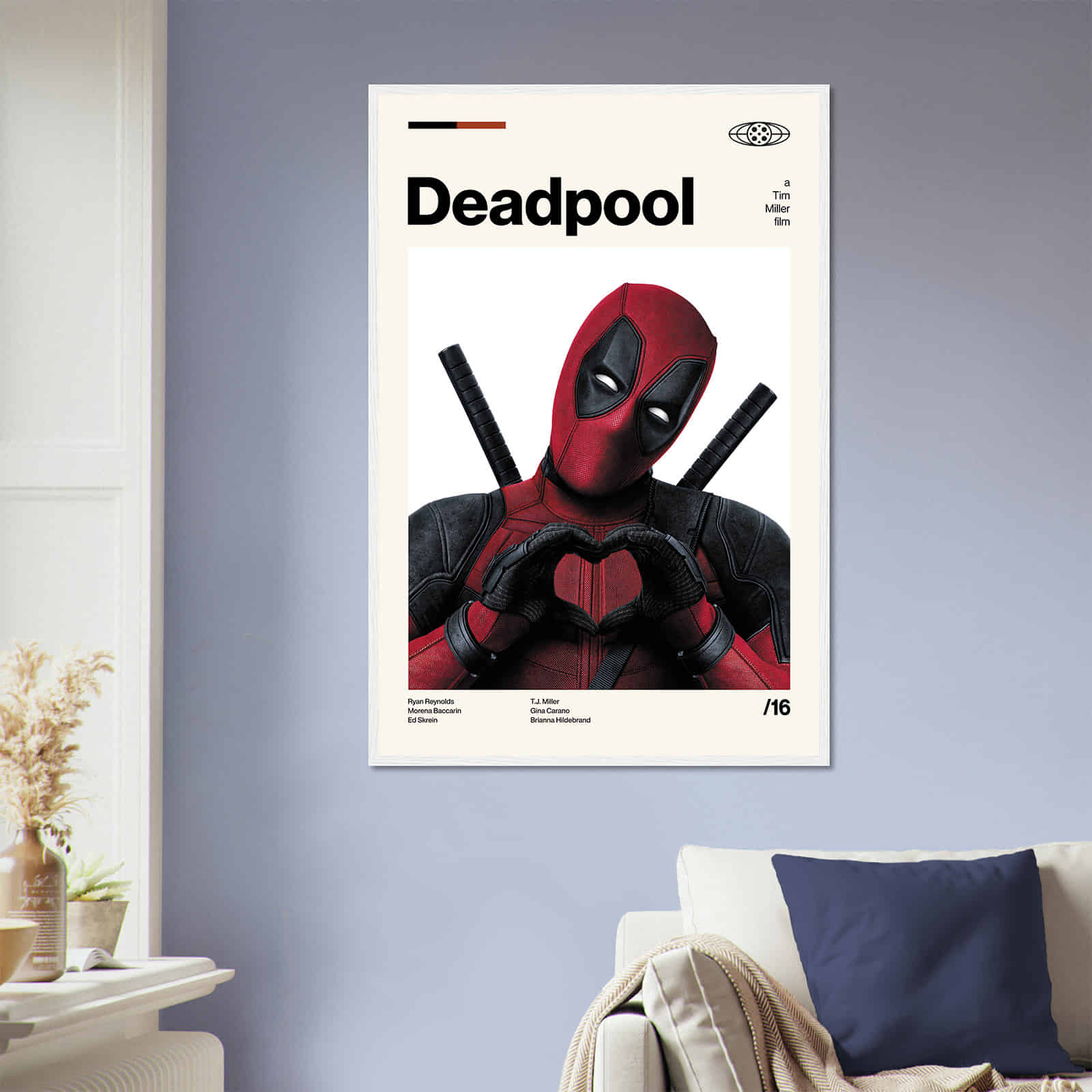 Deadpool Poster, Tim Miler, Retro Movie Print - Citiesbox
