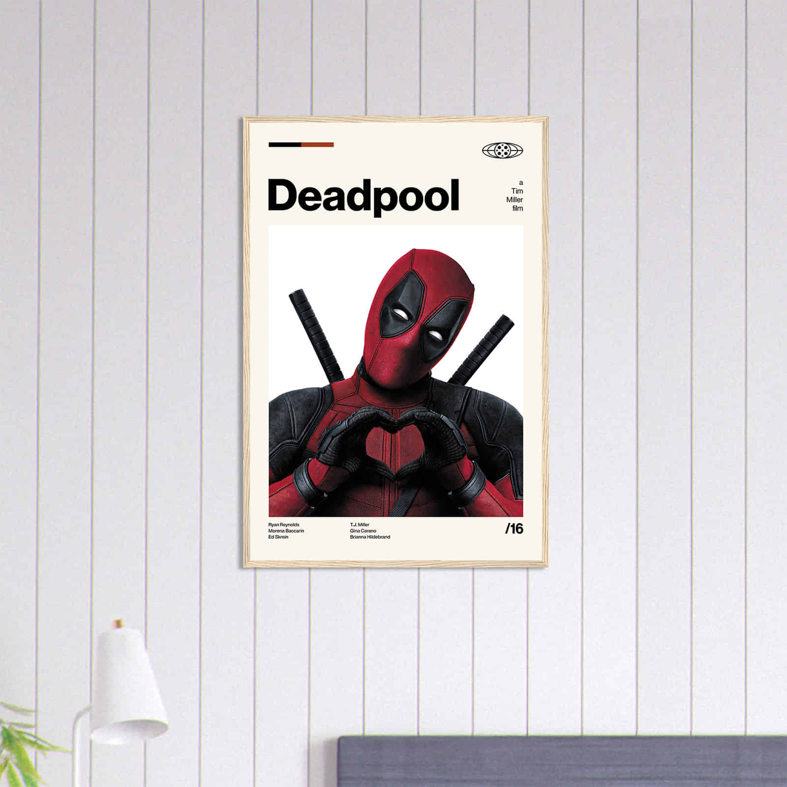 Deadpool Poster, Tim Miler, Retro Movie Print - Citiesbox