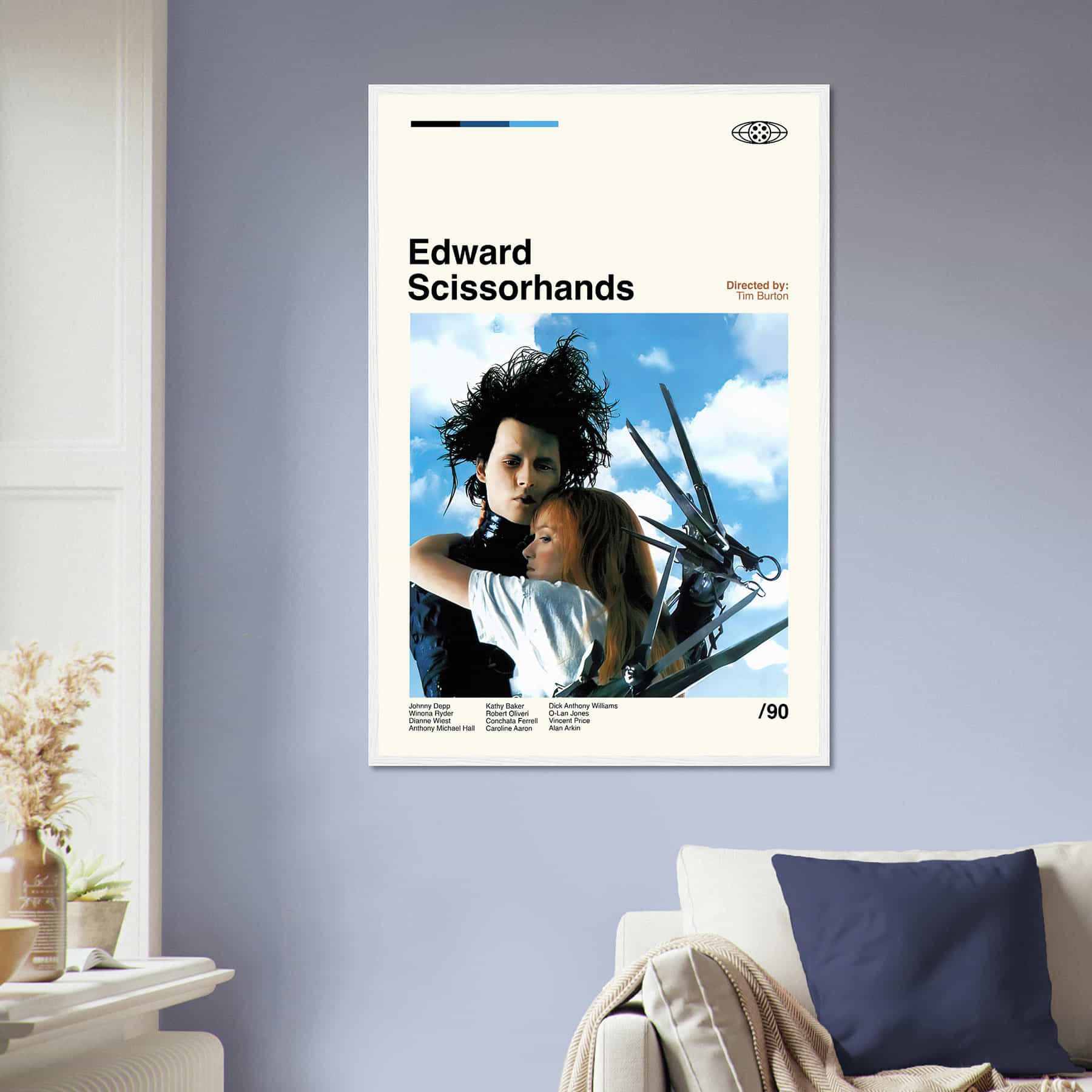 Edward Scissorhands Poster, Tim Burton, Retro Movie Poster - Citiesbox