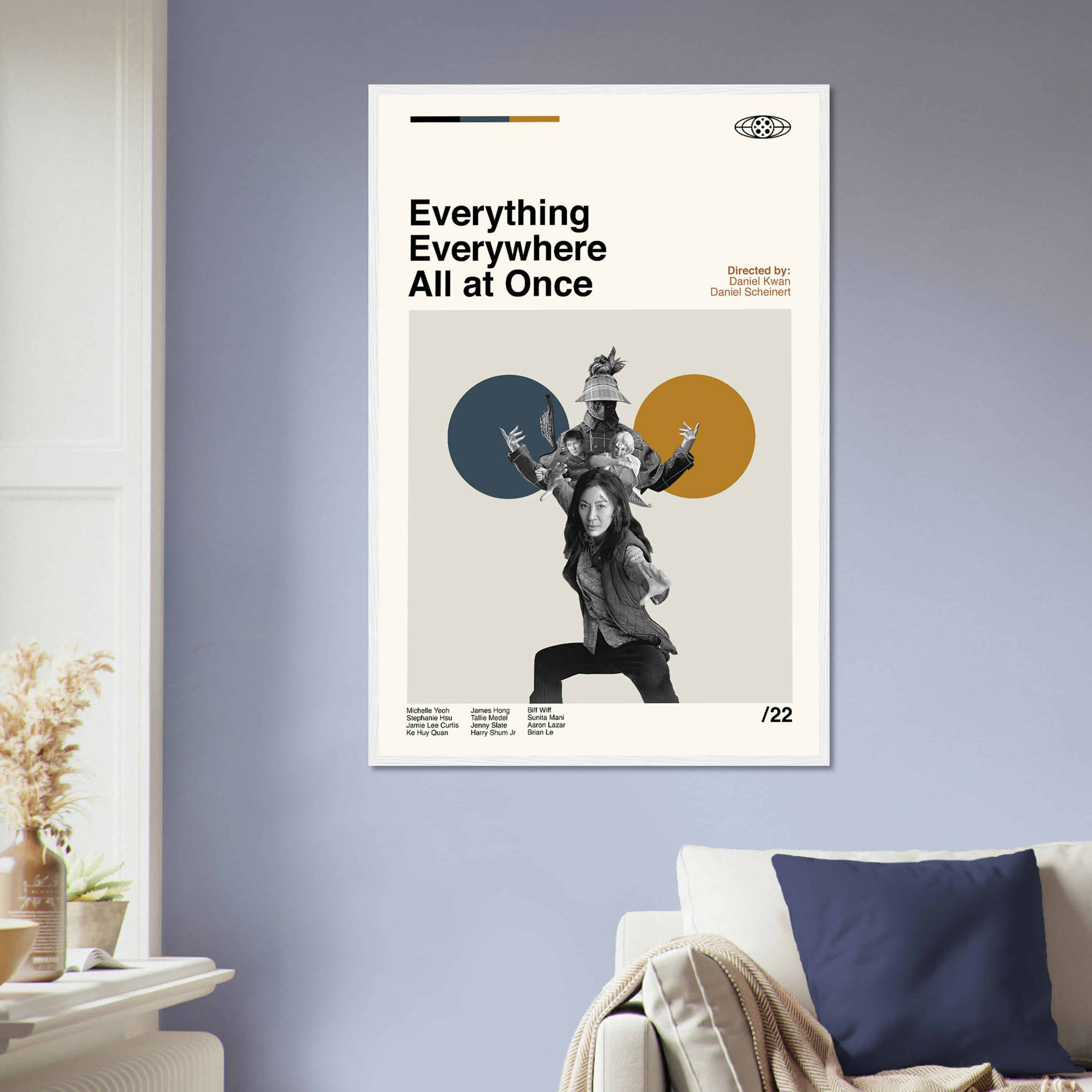 Everything Everywhere All at Once, Dan Kwan, Retro Movie Poster - Citiesbox