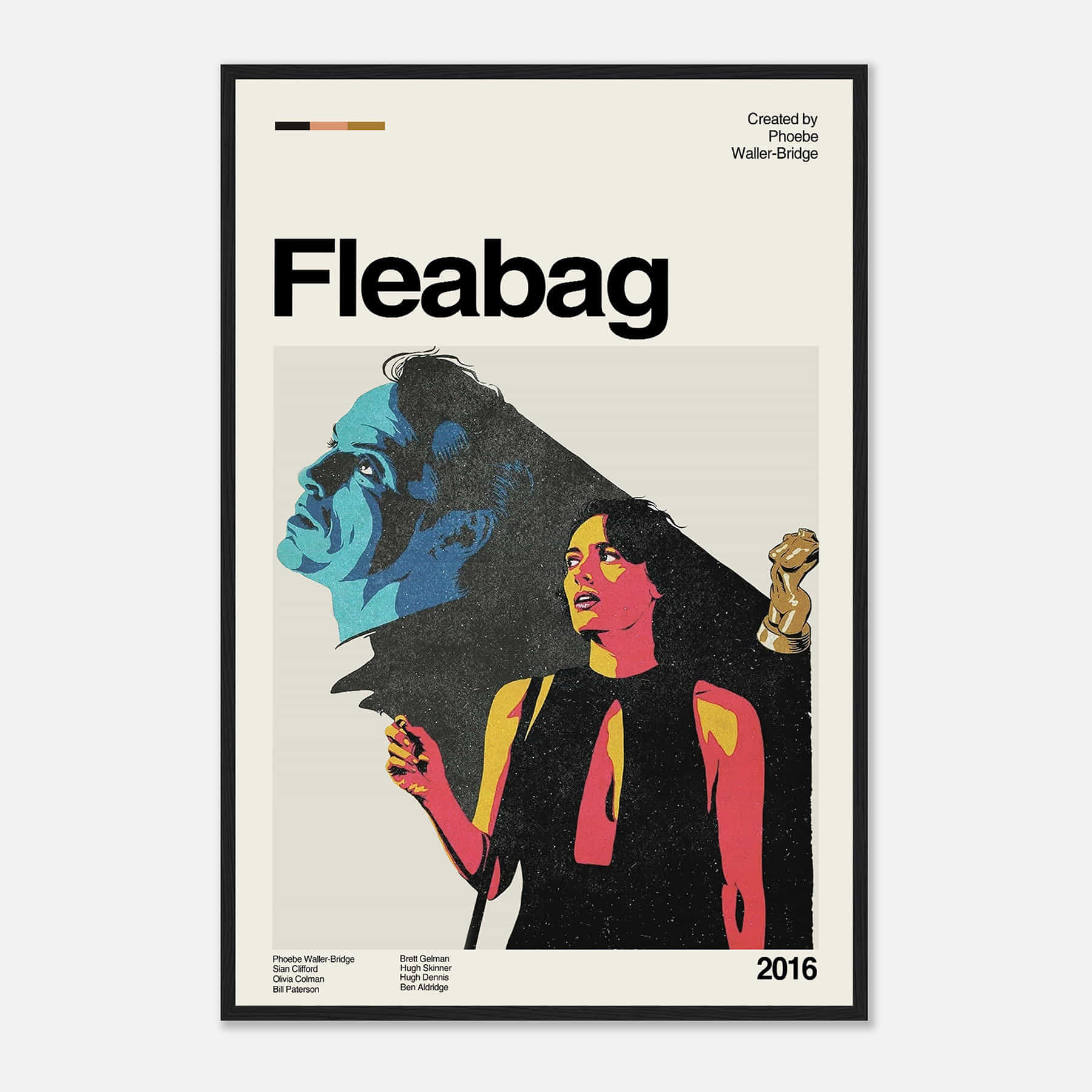 Fleabag Movie Poster, Fleabag Poster, Mid Century Modern Poster - Citiesbox