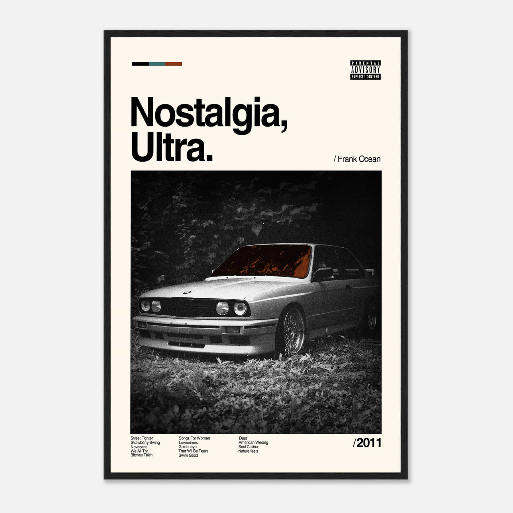 Frank Ocean Nostalgia Ultra Poster, Nostalgia Ultra Music Album Poster ...