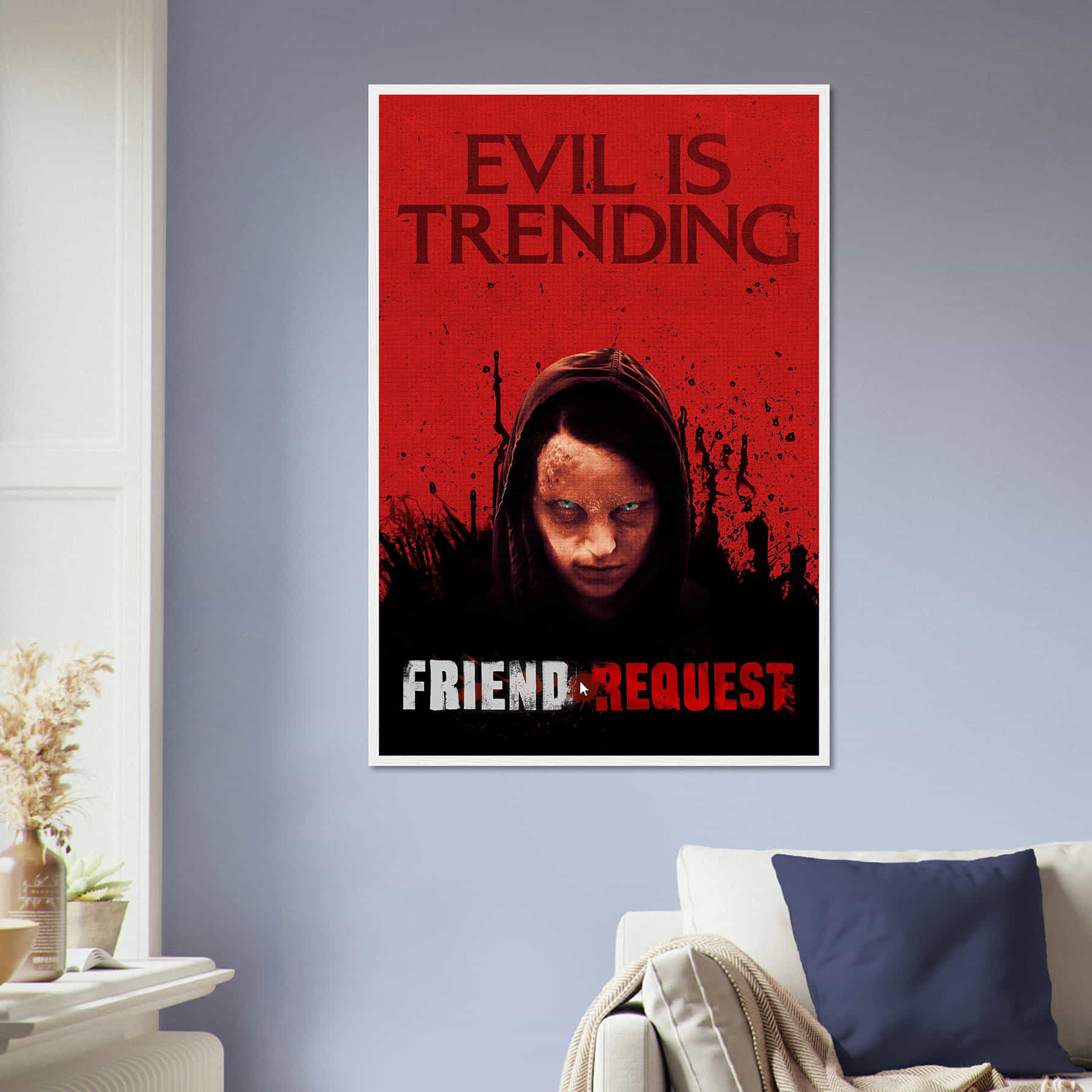 Friend Request Movie Poster, Friend Request (2016) Vintage Movie Poster ...