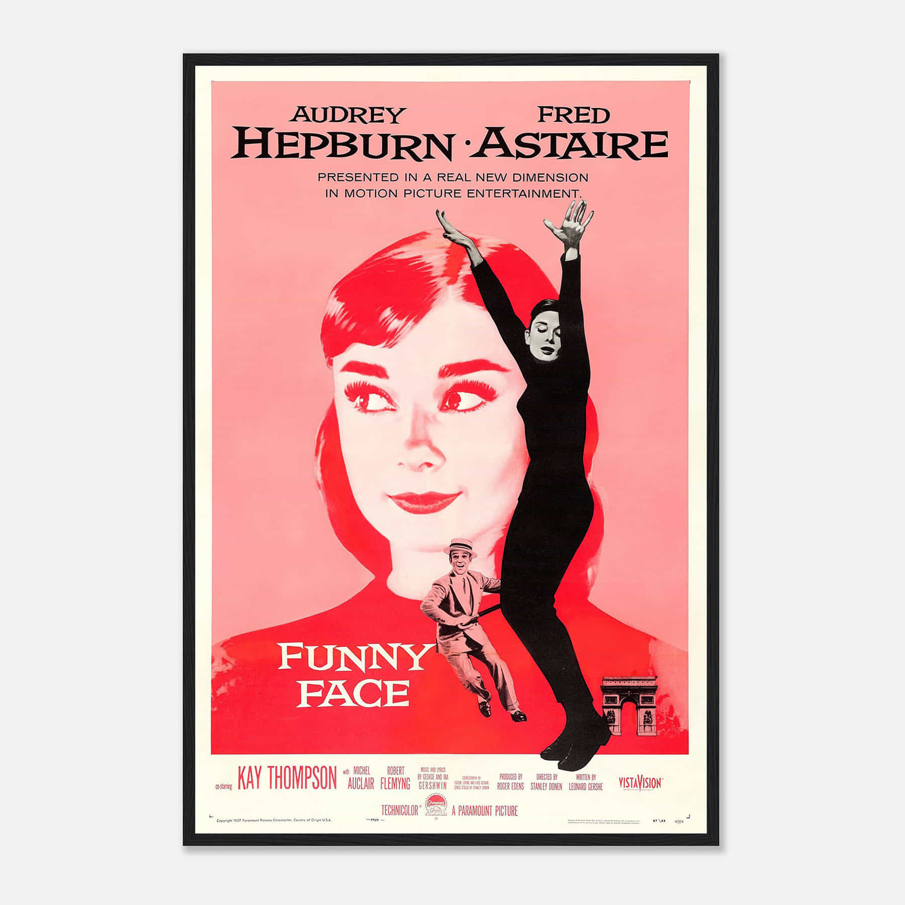 Funny Face Movie Poster, Audrey Hepburn Classic Movie Poster - Citiesbox