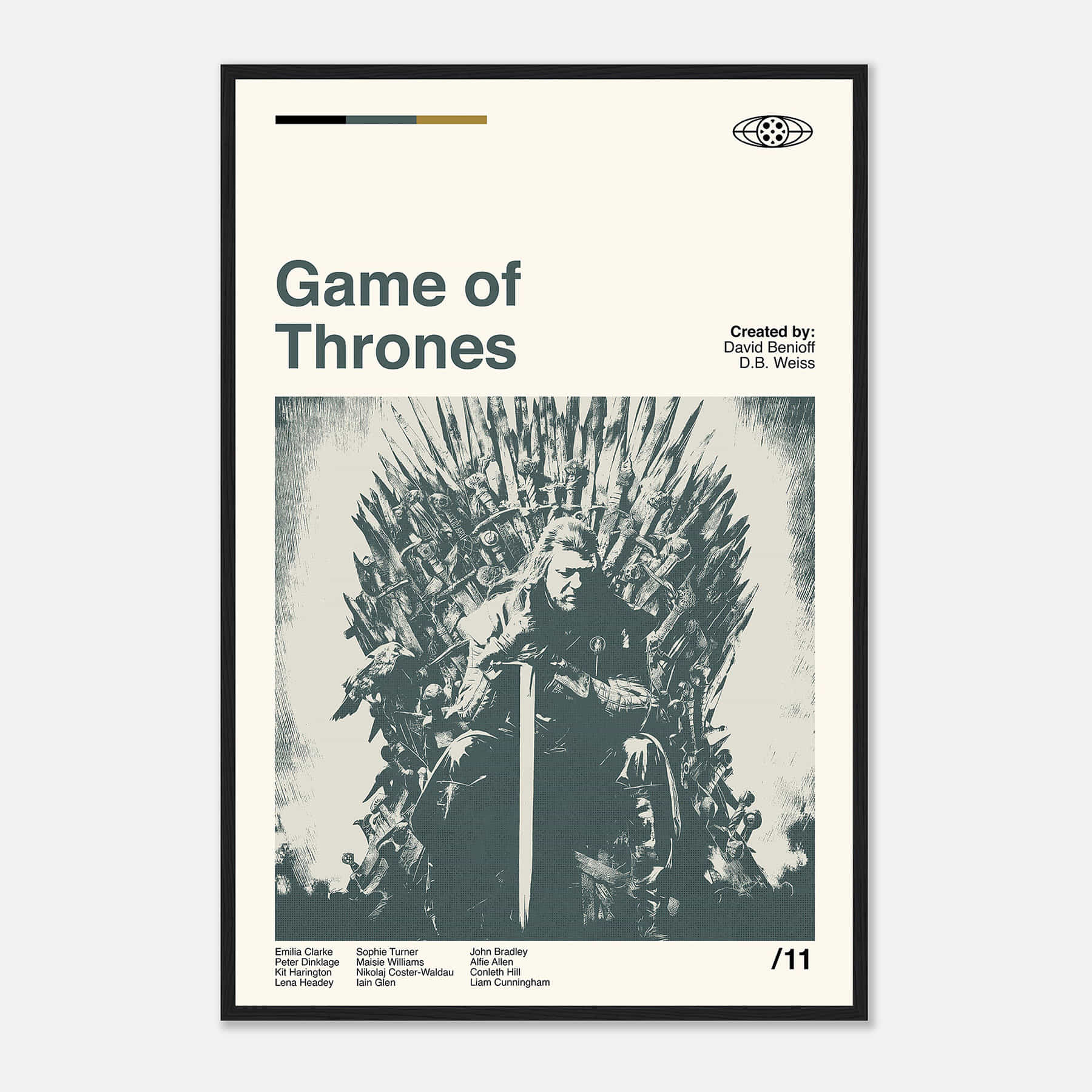 Game Of Thrones Poster, Game Of Thrones Print, Retro Movie Poster ...