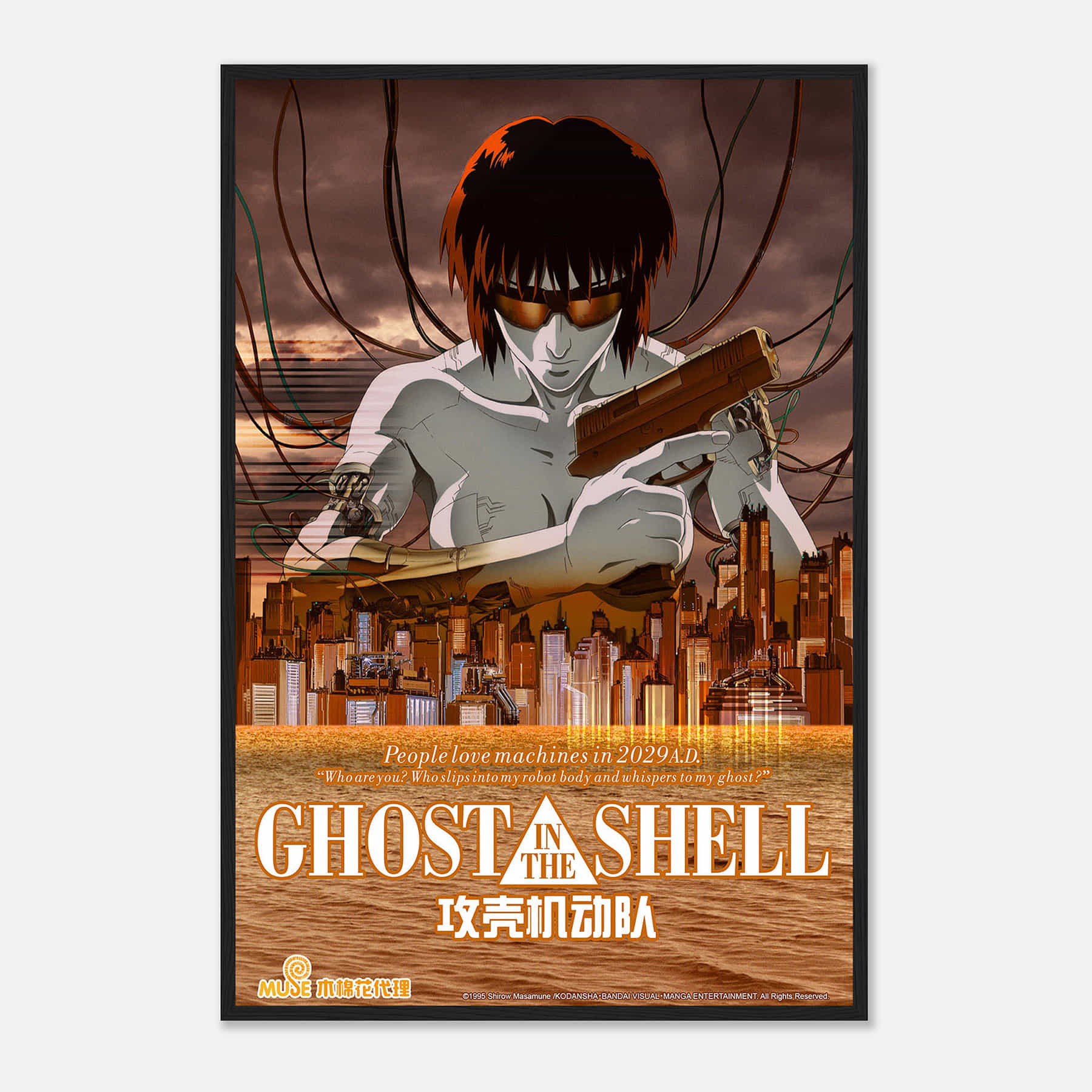 Ghost in the Shell Movie Poster, Ghost in the Shell Vintage Movie ...