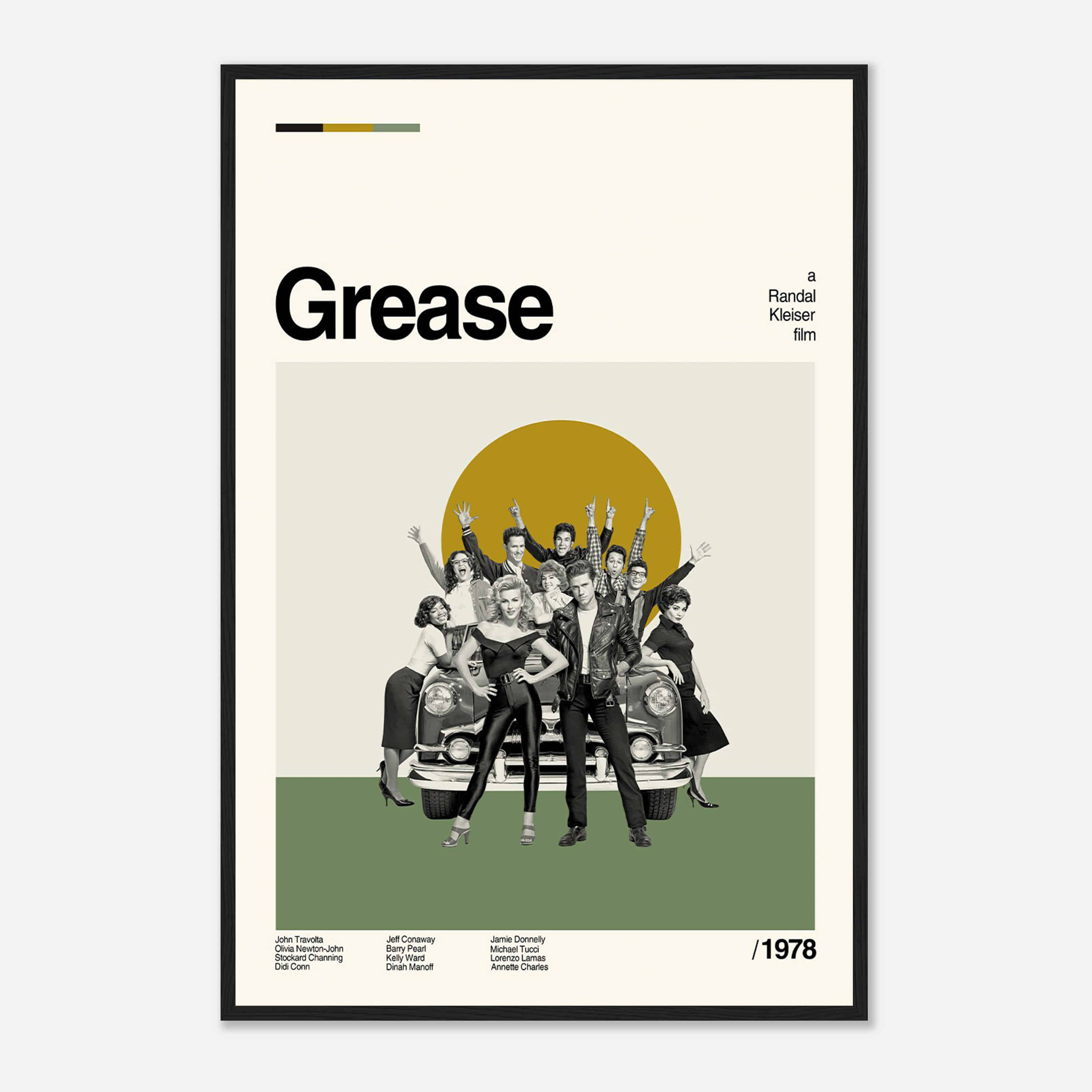 Grease Comedy Poster, Grease Music Poster, Vintage Modern - Citiesbox