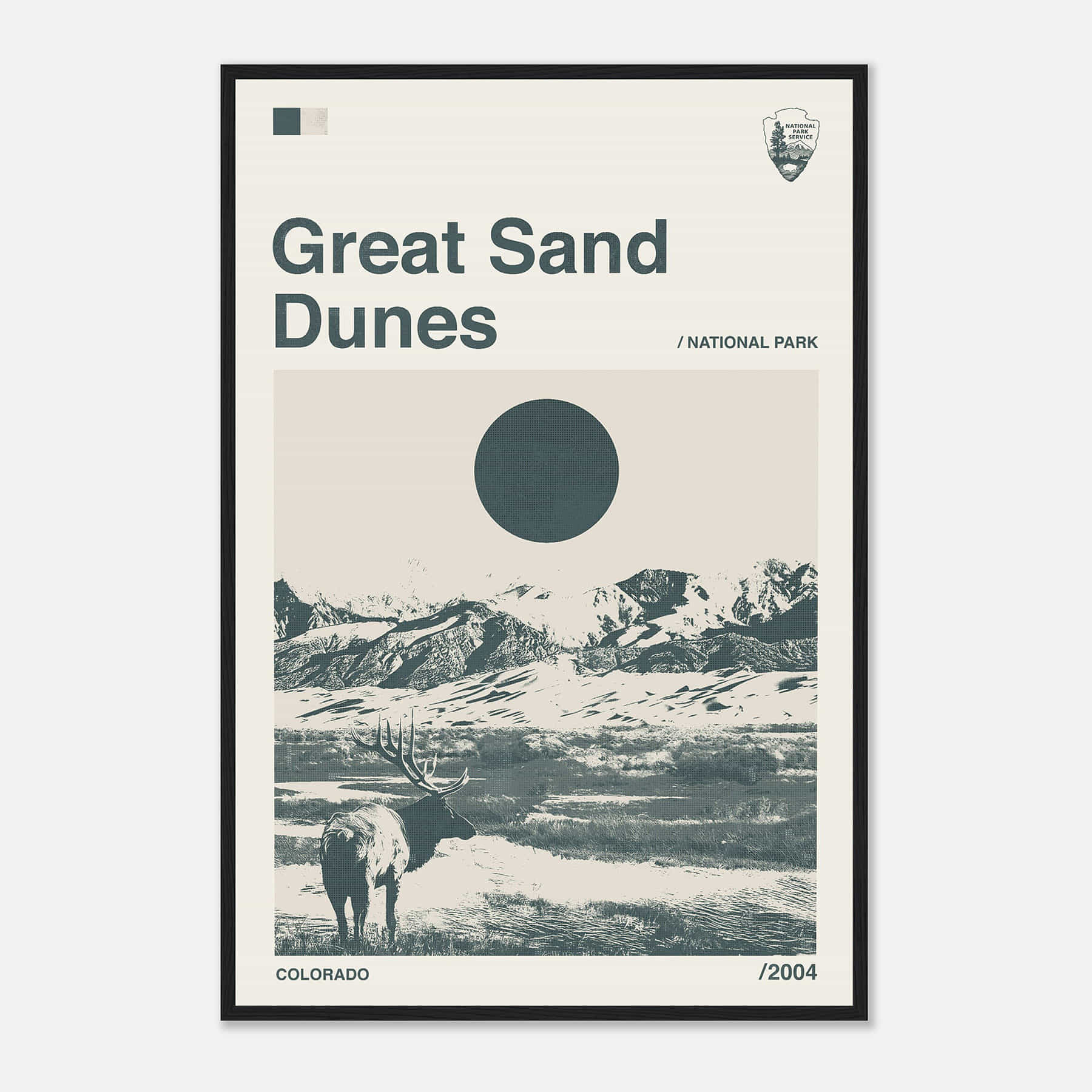 Great Sand Dunes Poster, Great Sand Dunes Art, Colorado Print - Citiesbox
