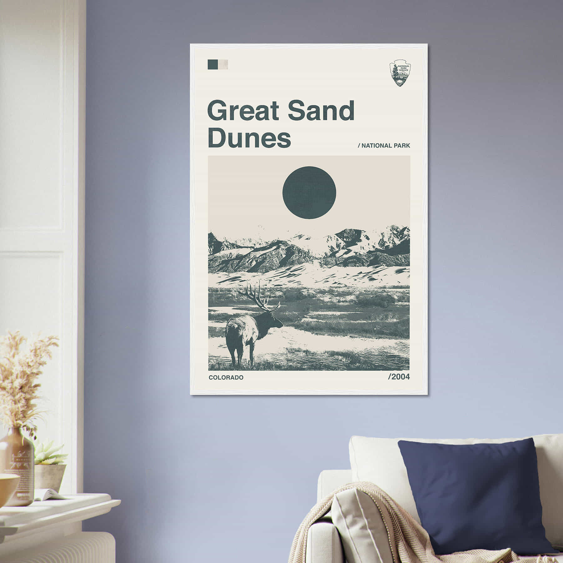 Great Sand Dunes Poster, Great Sand Dunes Art, Colorado Print - Citiesbox