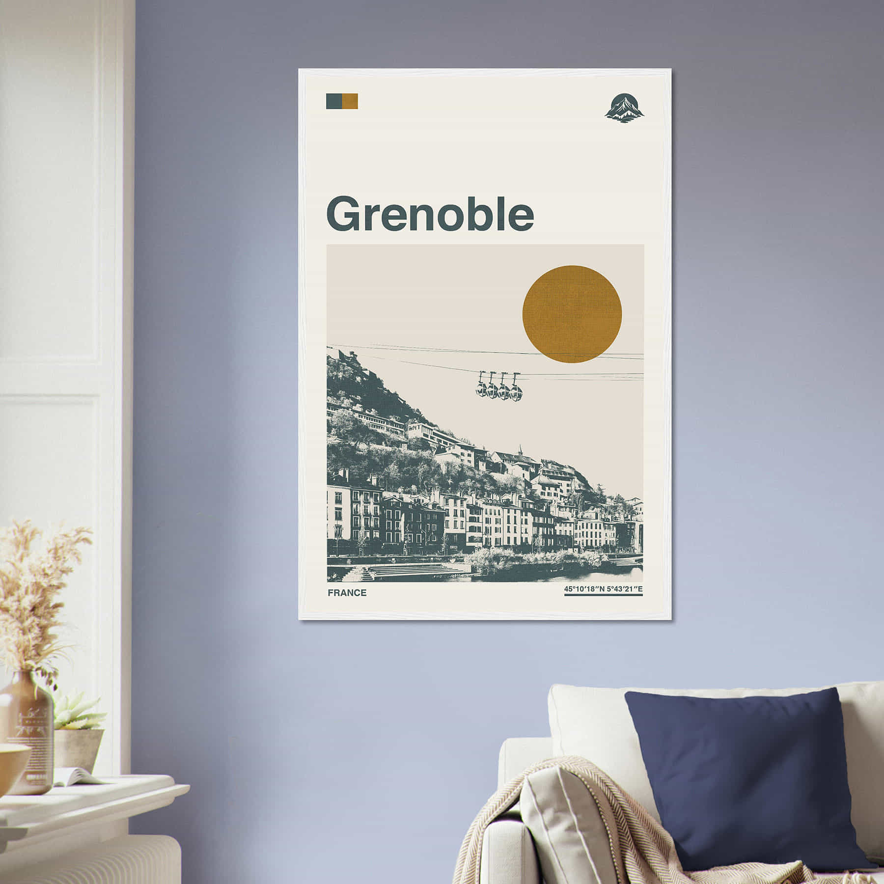 Grenoble Travel Poster, Grenoble Art, France Poster - Citiesbox