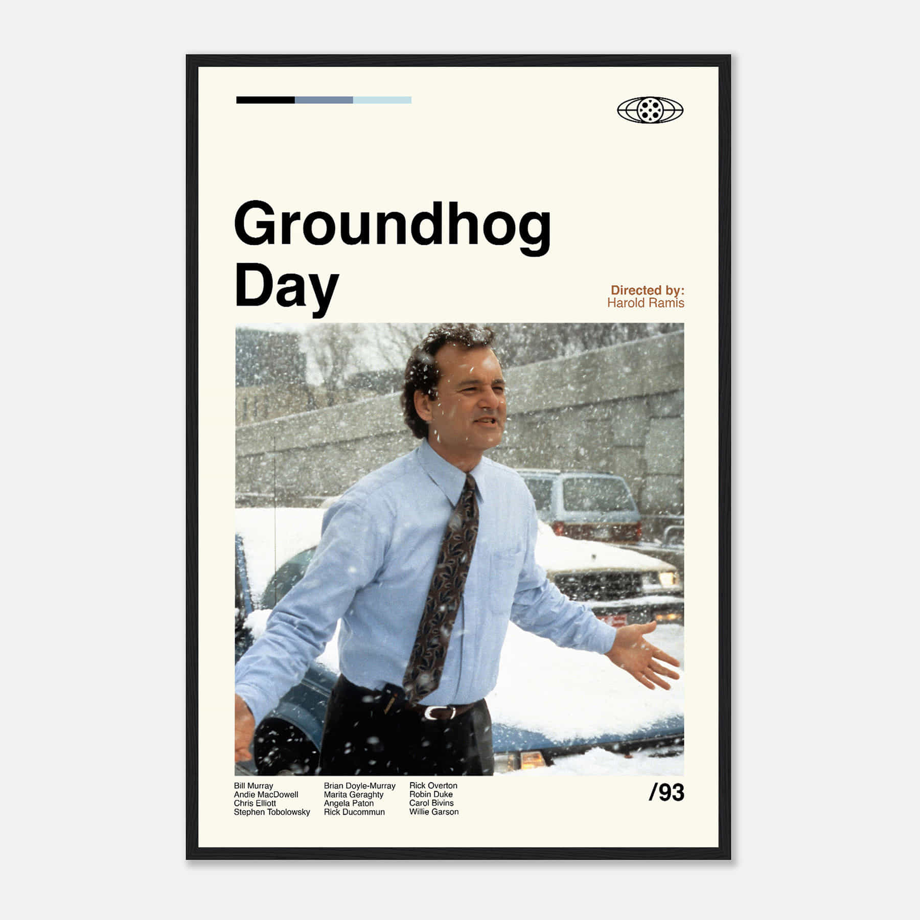 Groundhog Day Poster, Groundhog Day Movie, Retro Movie Poster - Citiesbox