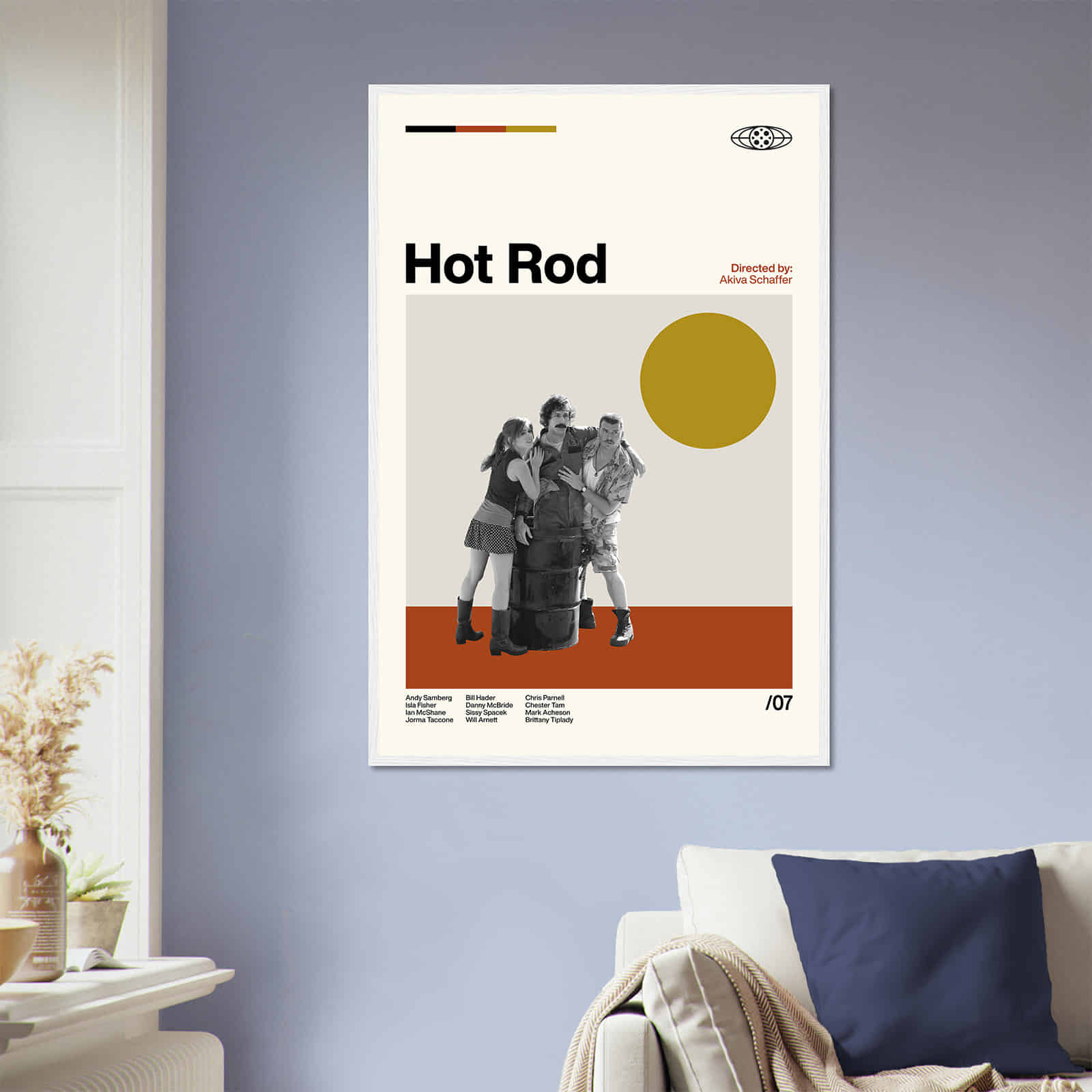 Hot Rod Movie Poster, Hot Rod Poster, Mid Century Art - Citiesbox