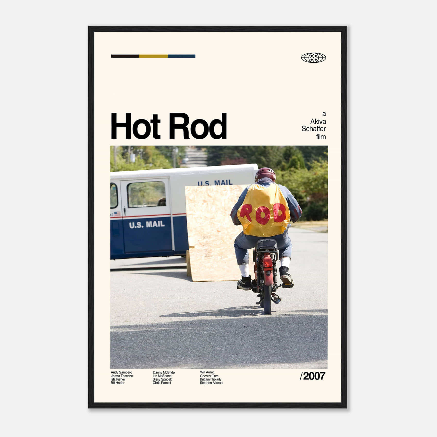 Hot Rod Poster, Akiva Schaffer, Retro Movie Poster - Citiesbox