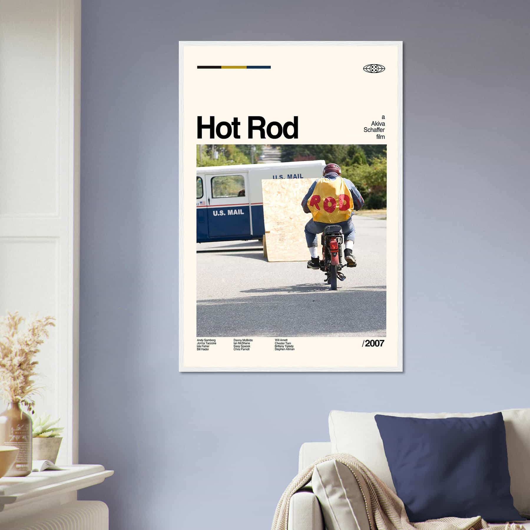 Hot Rod Poster, Akiva Schaffer, Retro Movie Poster - Citiesbox