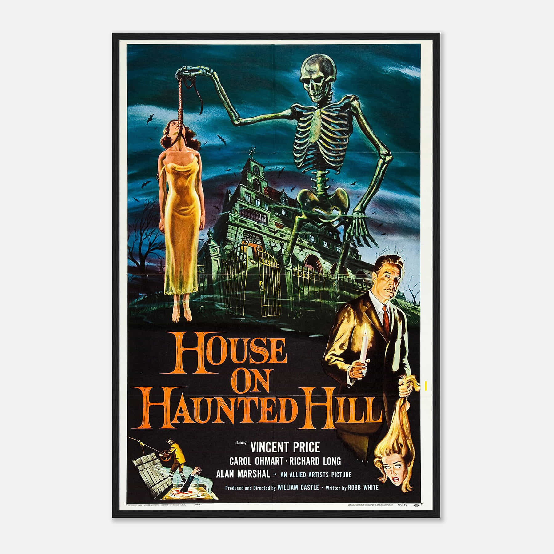 House on Haunted Hill (1959) Movie Poster, House on Haunted Hill ...