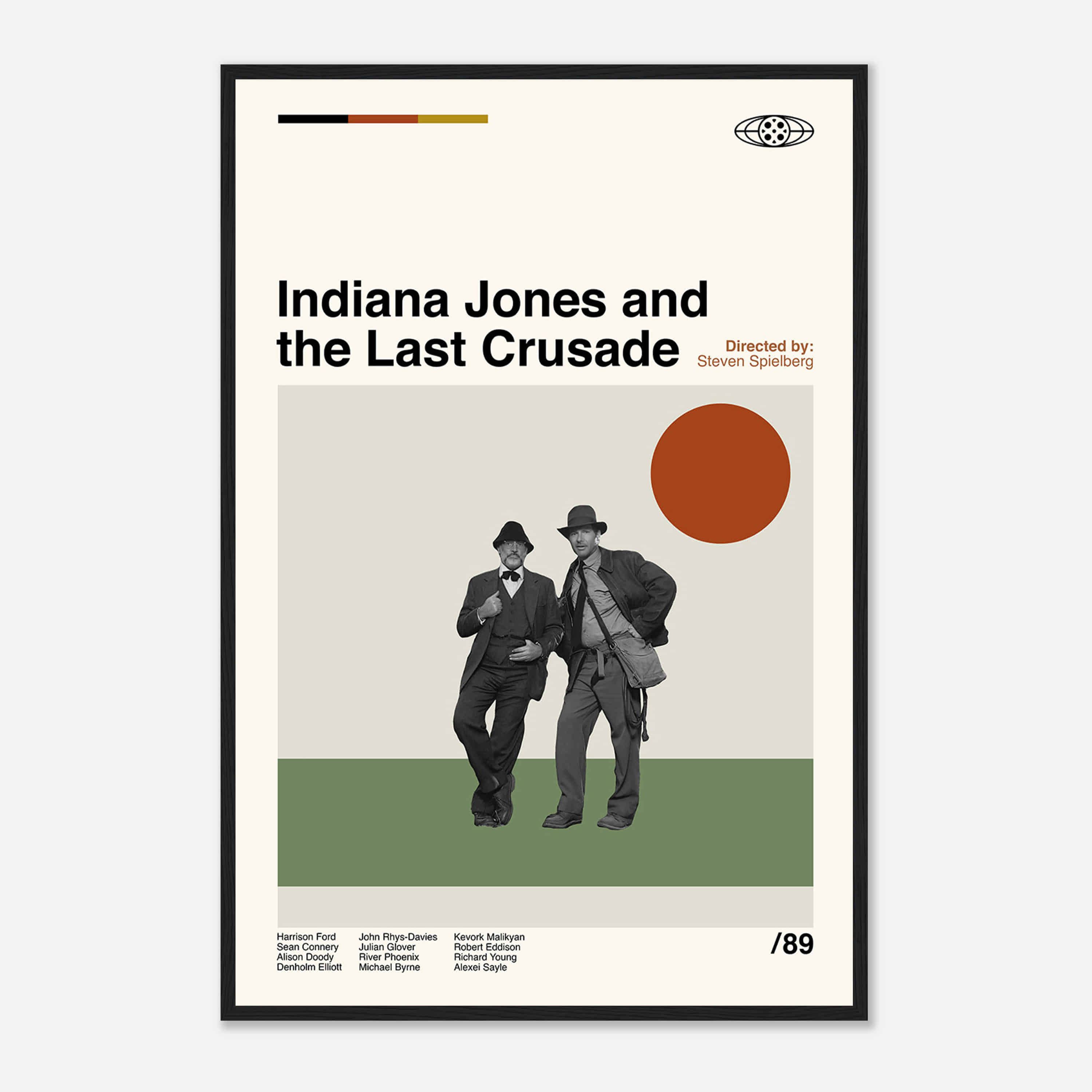 Indiana Jones And The Last Crusade Poster, Steven Spielberg, Minimalist ...