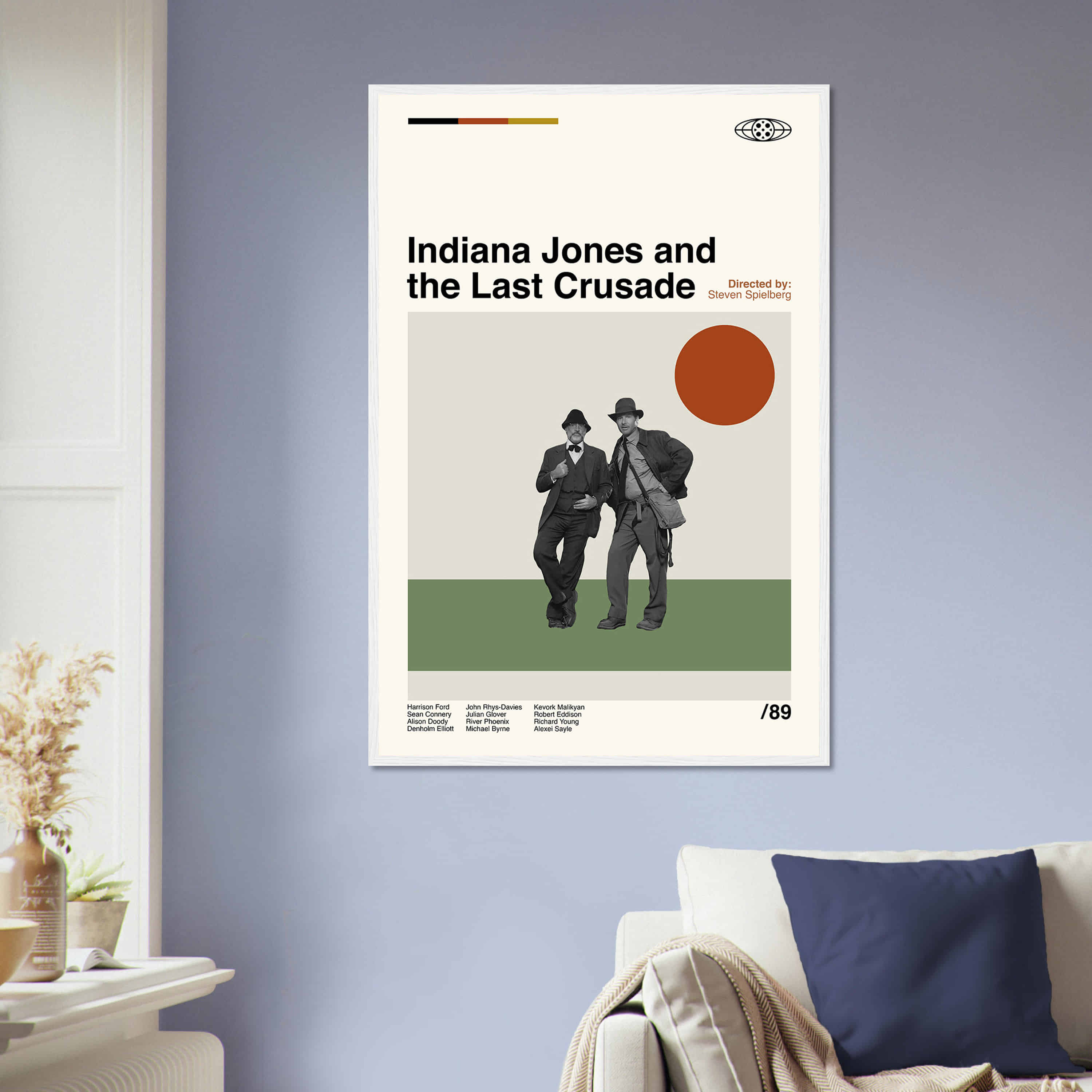 Indiana Jones And The Last Crusade Poster, Steven Spielberg, Minimalist ...