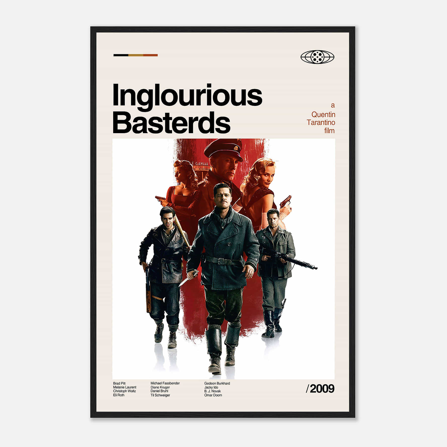 Inglourious Basterds Movie Poster, Inglourious Basterds Poster, Modern ...
