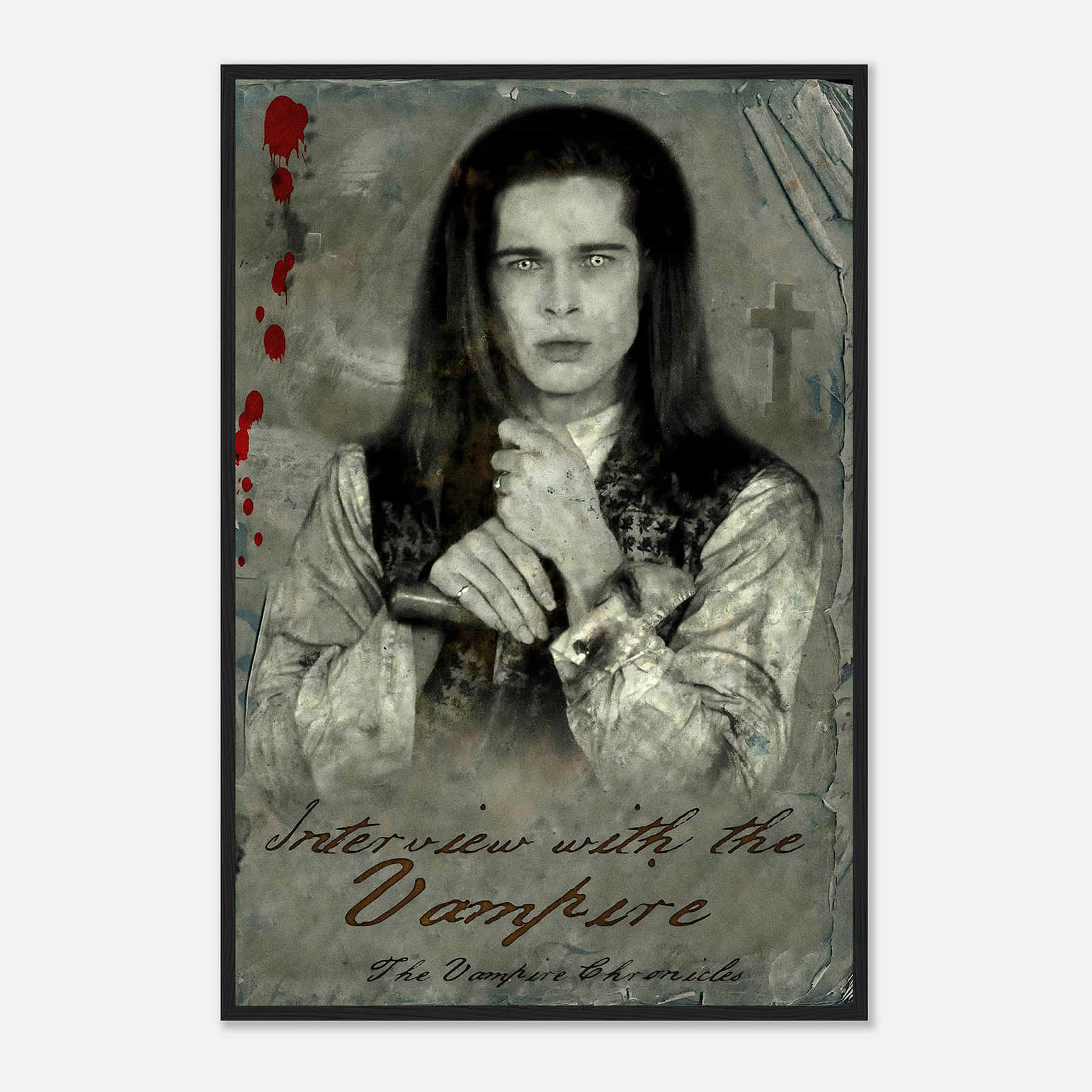Interview with the Vampire Movie Poster, Brad Pitt Classic Vintage ...